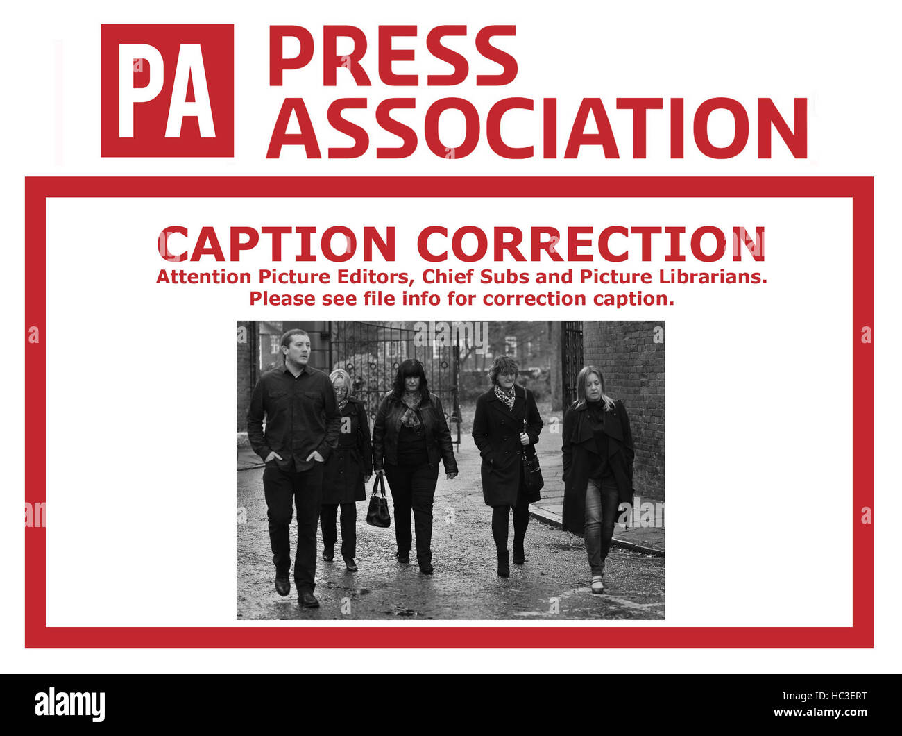 CAPTION CORRECTION - PLEASE NOTE THAT JOANNE DAKIN IS THE MOTHER OF ...