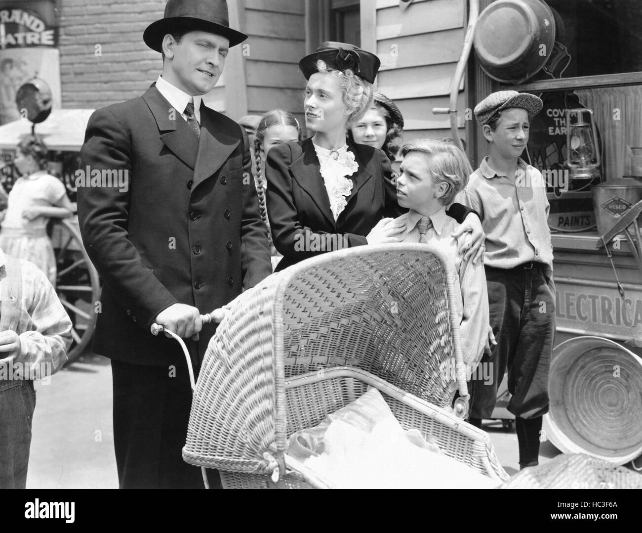 ONE FOOT IN HEAVEN, from left, Fredric March, Martha Scott, Peter ...