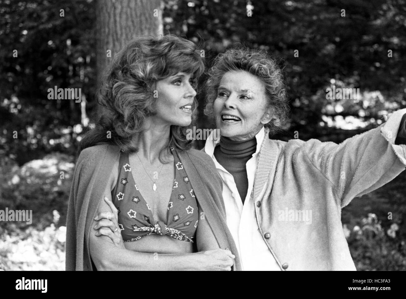 ON GOLDEN POND, from left: Jane Fonda, Katharine Hepburn, 1981 ...
