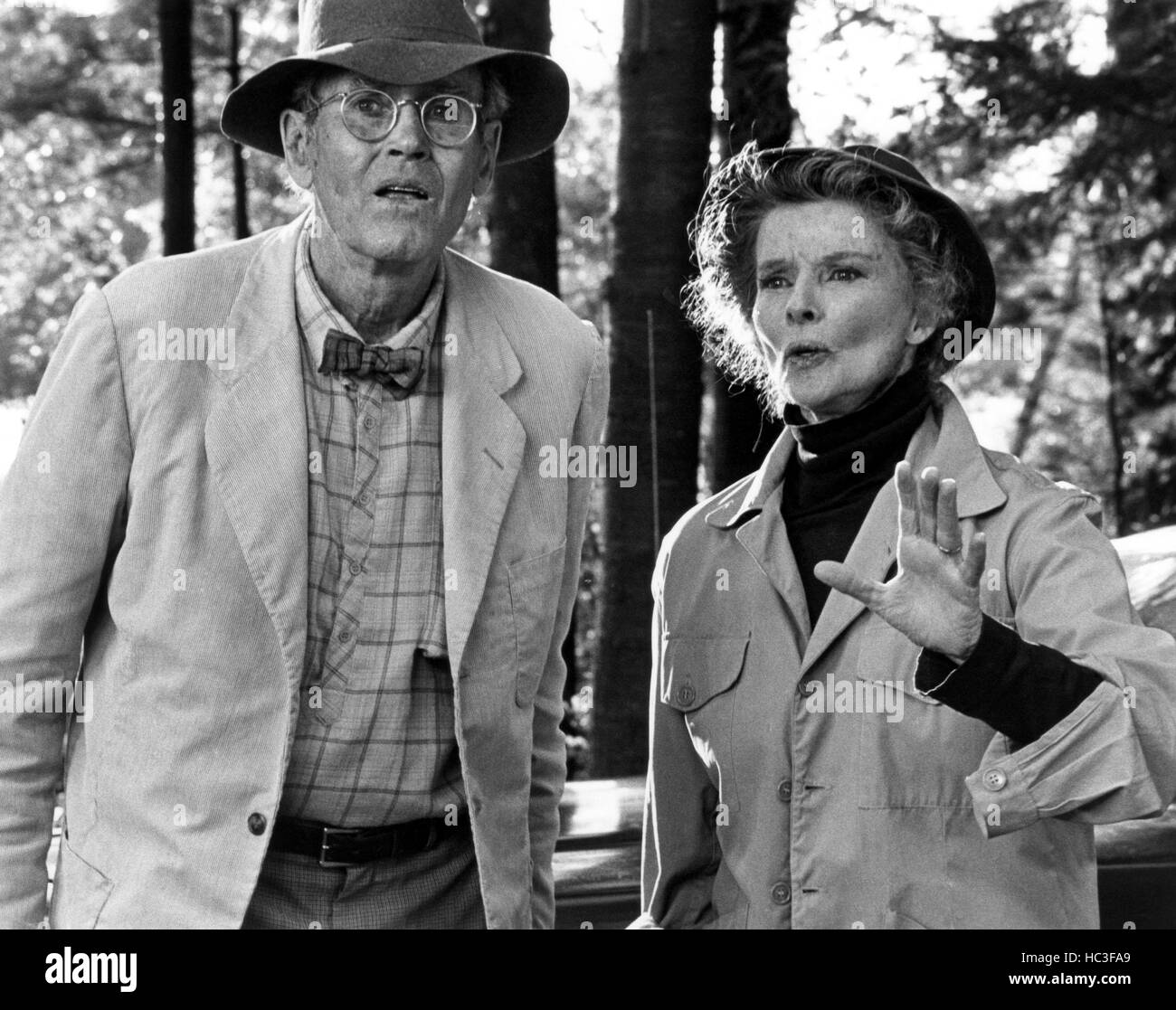 ON GOLDEN POND, frm left: Henry Fonda, Katharine Hepburn, 1981 ...