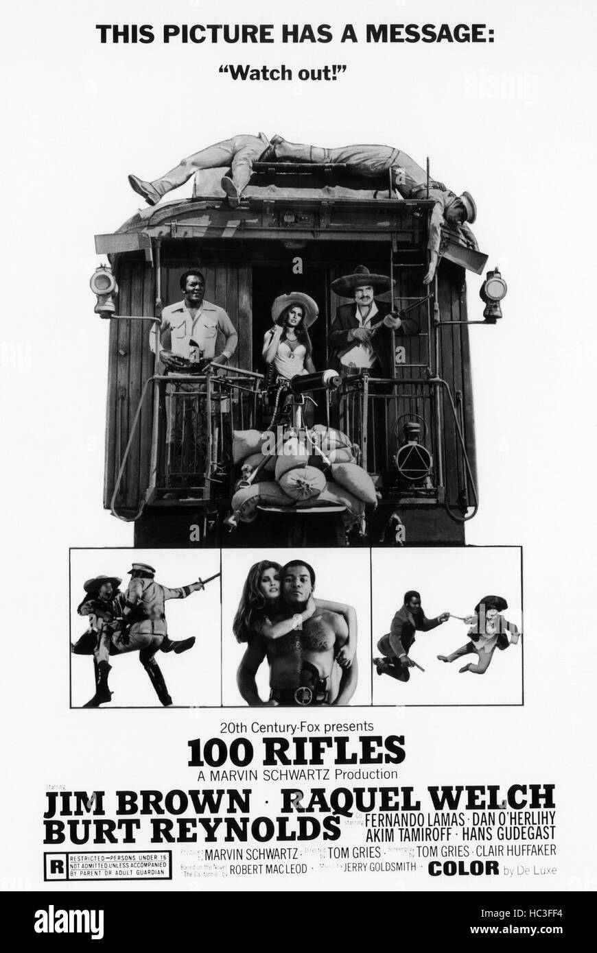 Raquel Welch Jim Brown 100 Rifles