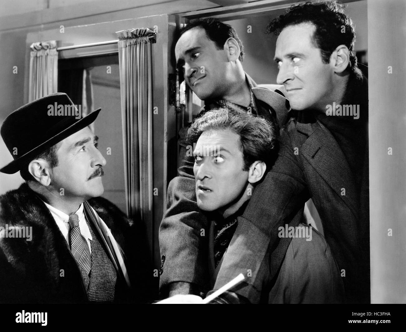 ONE IN A MILLION, Adolphe Menjou, the Ritz Brothers (Al Ritz, Jimmy ...