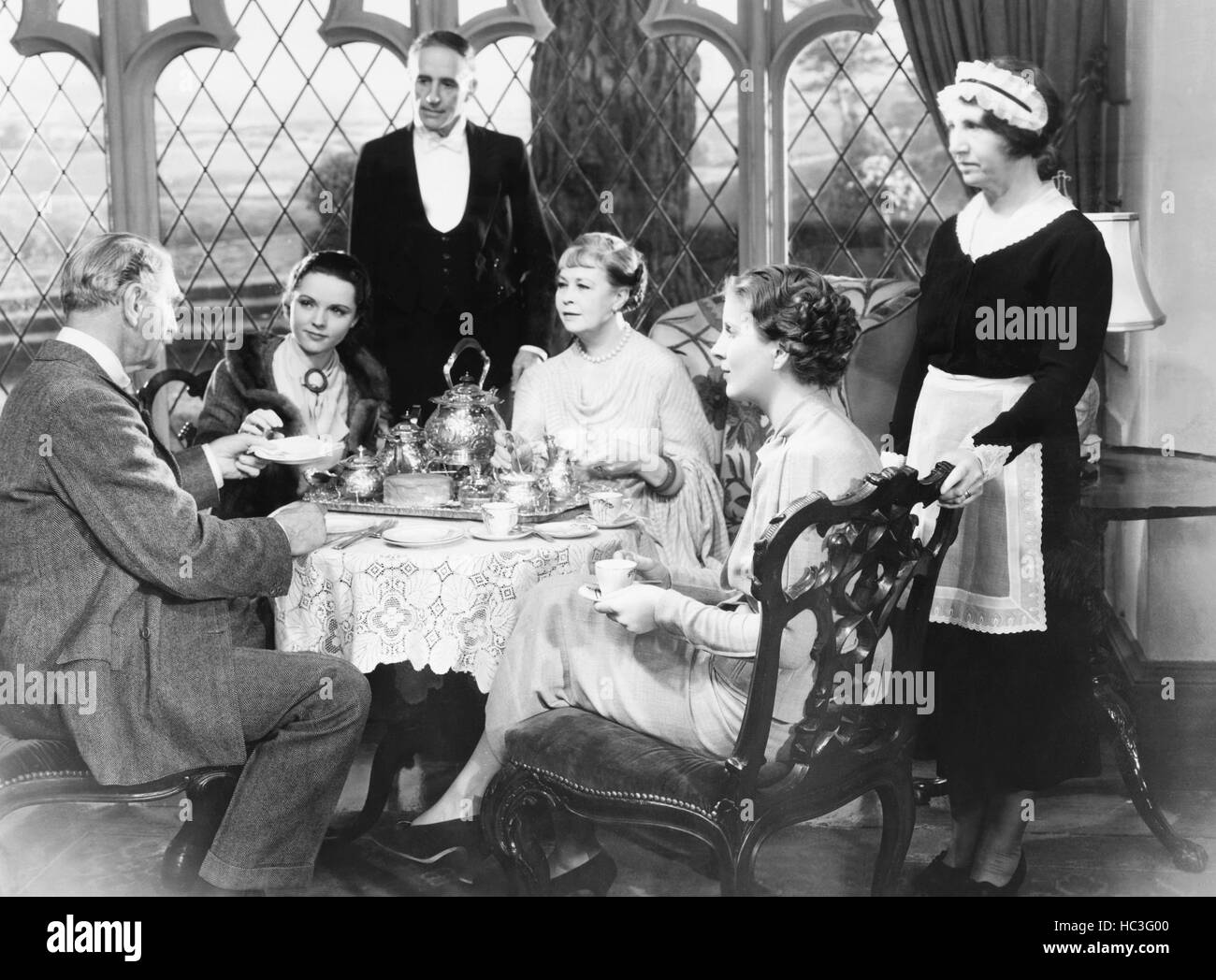 ONE MORE RIVER, seated from left: C. Aubrey Smith, Jane Wyatt, Mrs ...