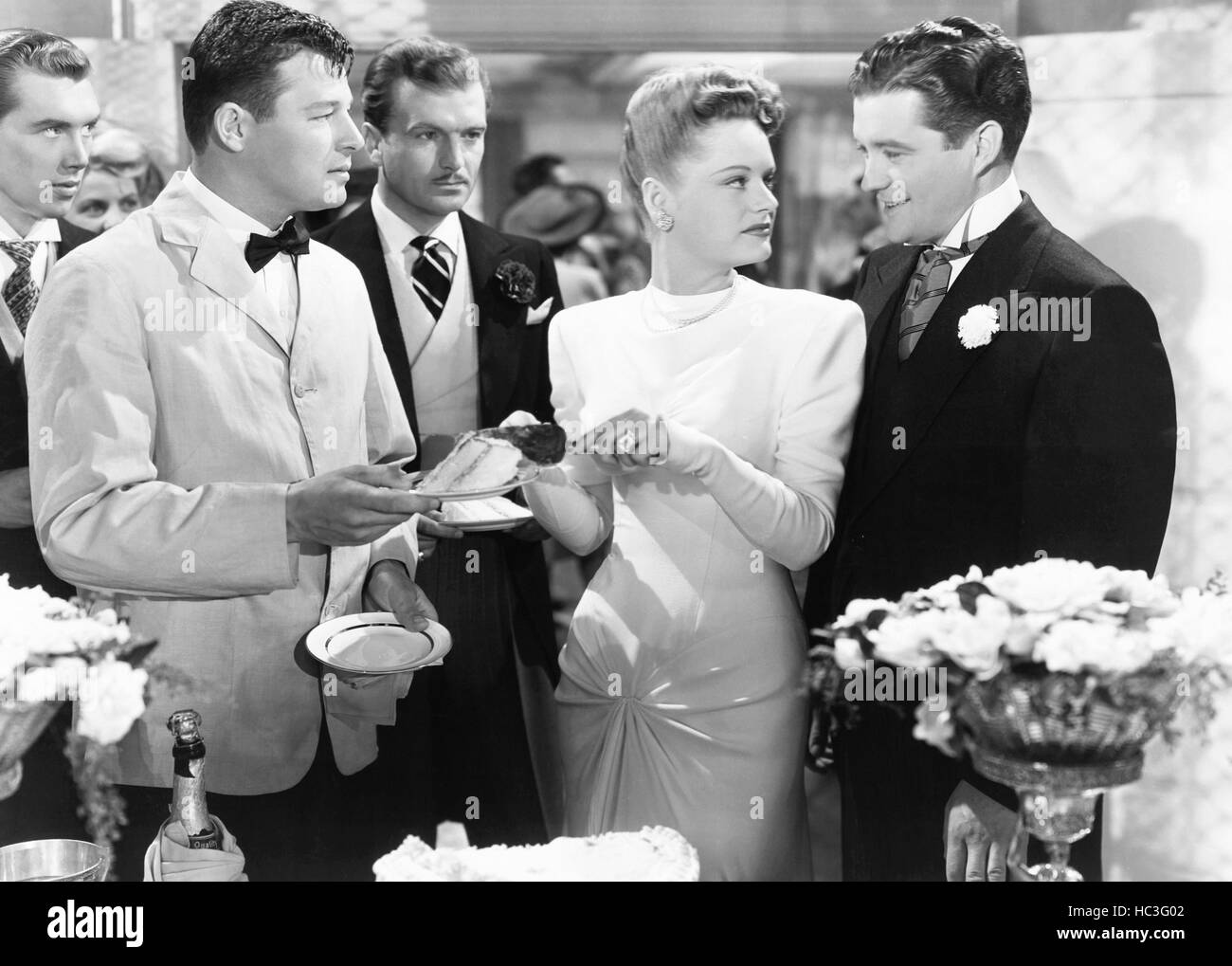 ONE MORE TOMORROW, from left: Robert Hutton, Jack Carson, John Loder ...