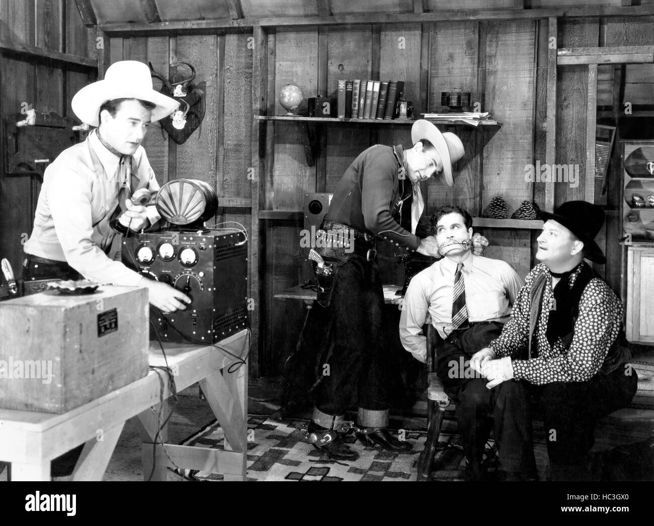 OVERLAND STAGE RAIDERS, John Wayne, Ray Corrigan, Max Terhune, 1938 ...