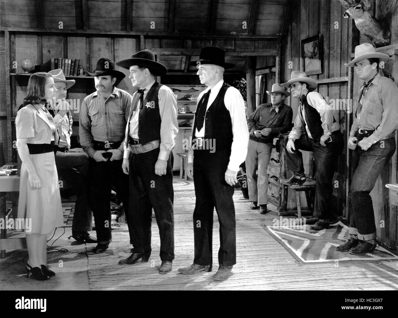 OVERLAND STAGE RAIDERS, Louise Brooks, (left), Henry Otho, (sheriff's ...