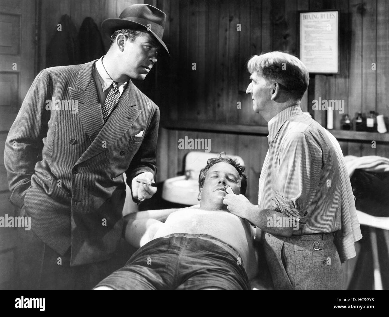 OVER THE WALL, from left: Ward Bond, Dick Foran, Jimmy conlin, 1938 ...