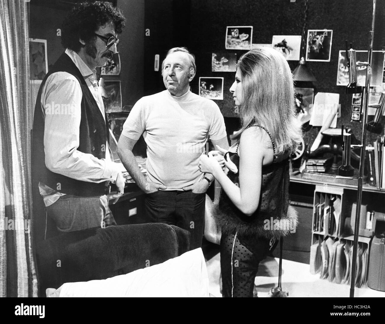 The Owl And The Pussycat From Left Director Herbert Ross Producer Ray Stark Barbra Streisand