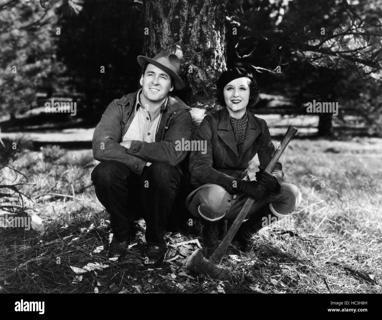 PARK AVENUE LOGGER, from left: George O'Brien, Beatrice Roberts, 1937 ...
