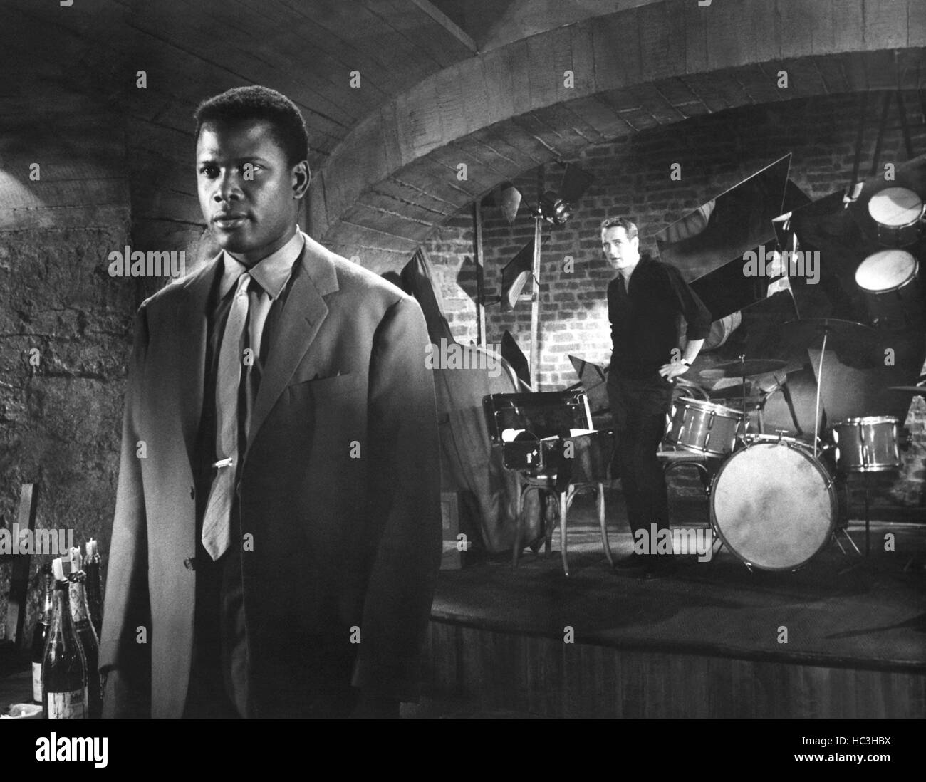 PARIS BLUES, Sidney Poitier, Paul Newman, 1961 Stock Photo - Alamy