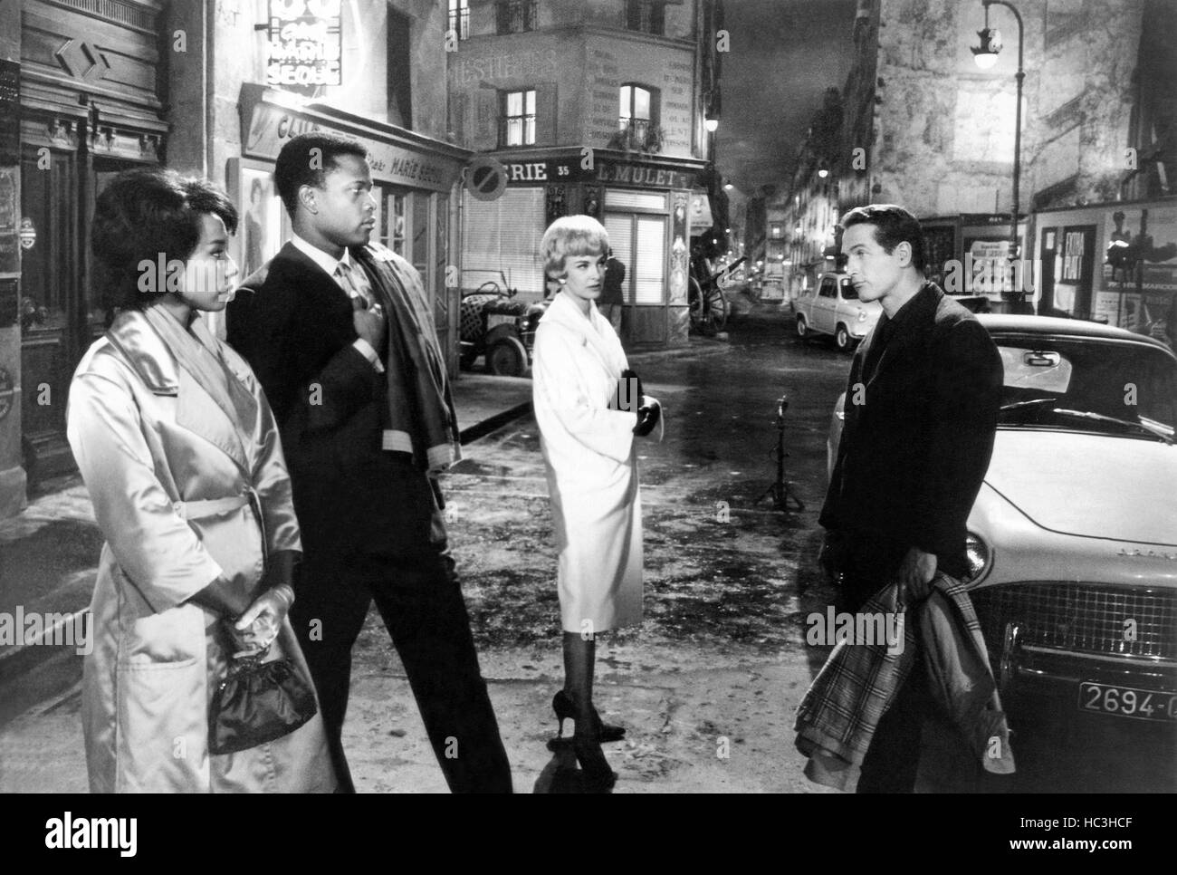 PARIS BLUES, from left: Diahann Carroll, Sidney Poitier, Joanne ...