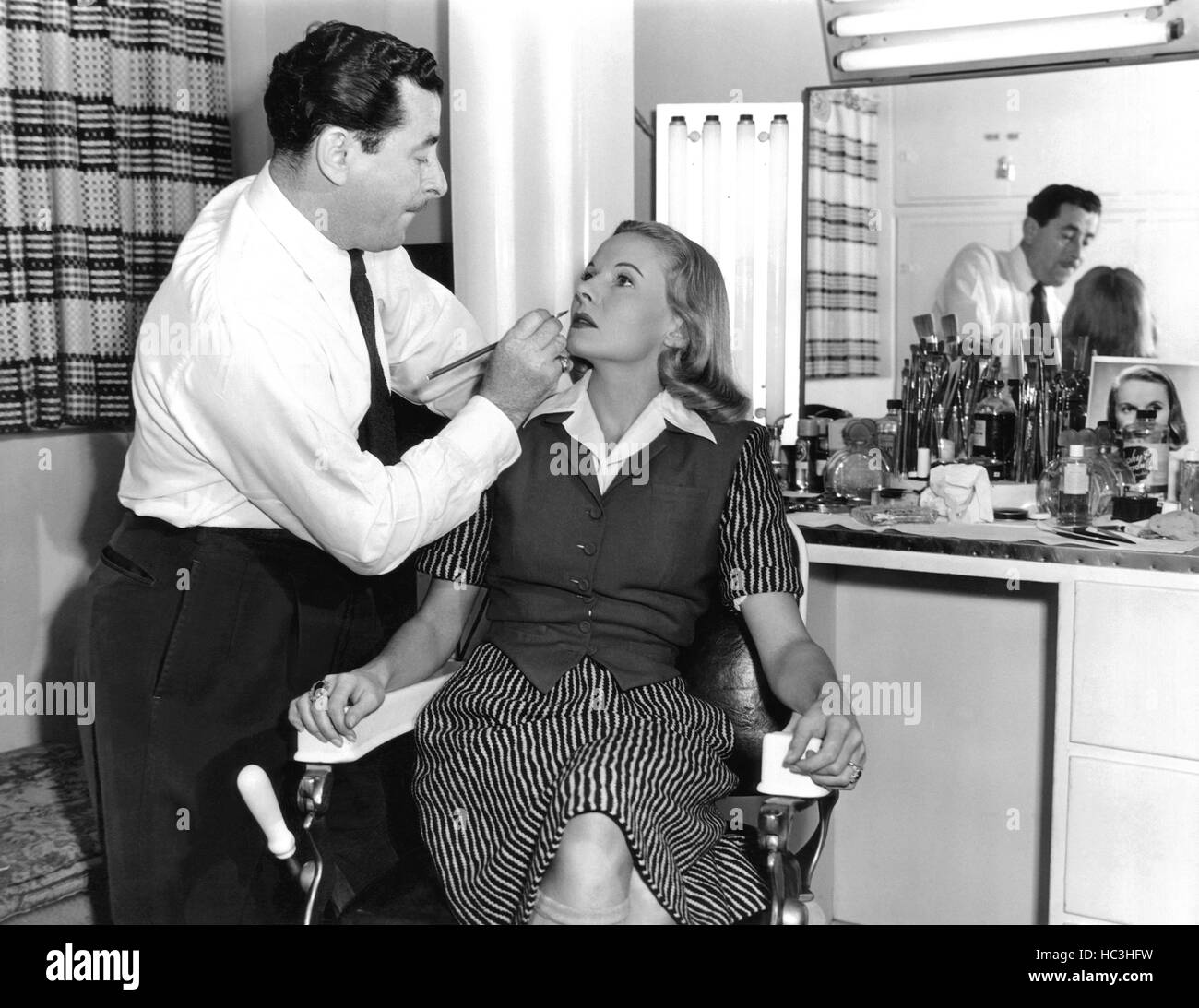 THE PARADINE CASE, Ann Todd, being made up by Mel Burns, 1947 Stock ...