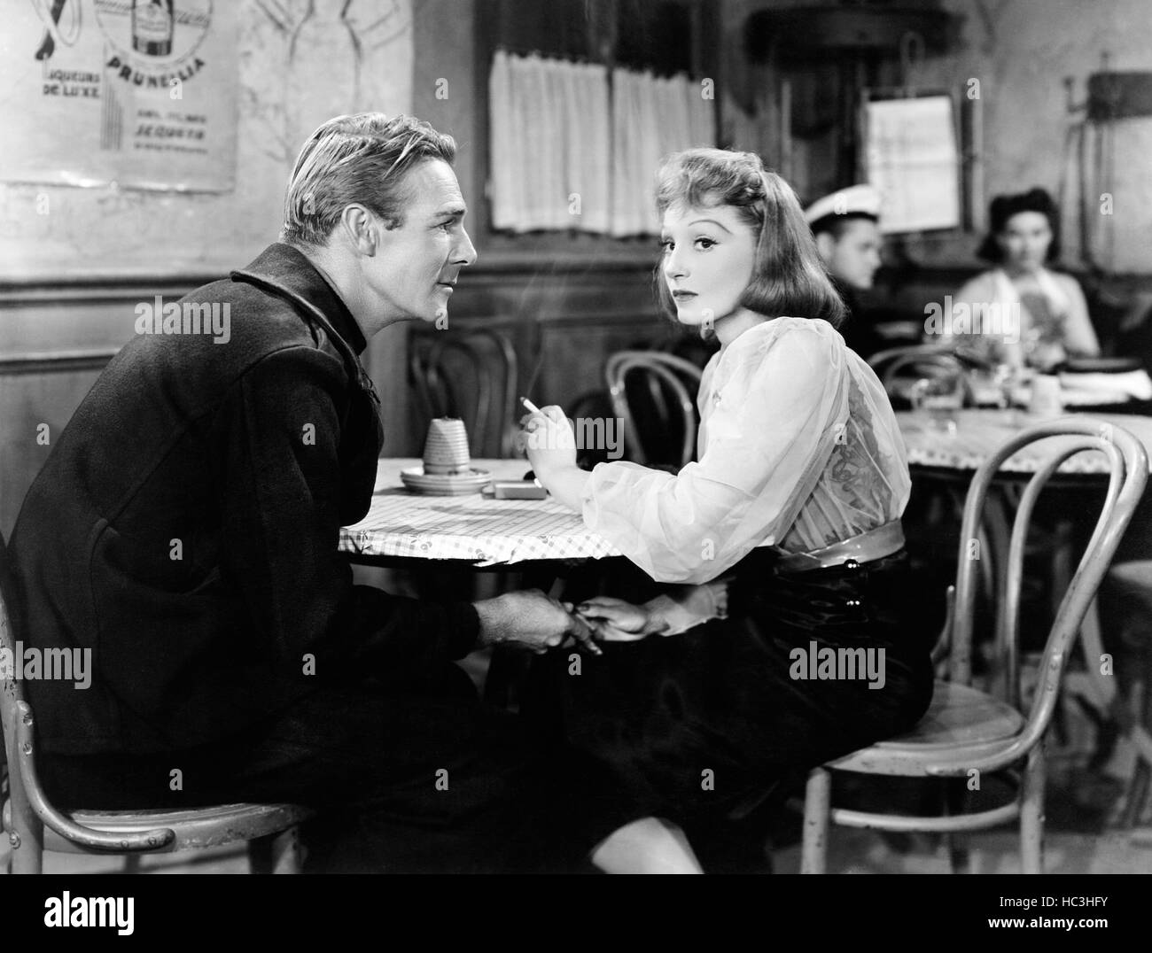 PARIS CALLING, from left: Randolph Scott, Elisabeth Bergner, 1941 Stock ...