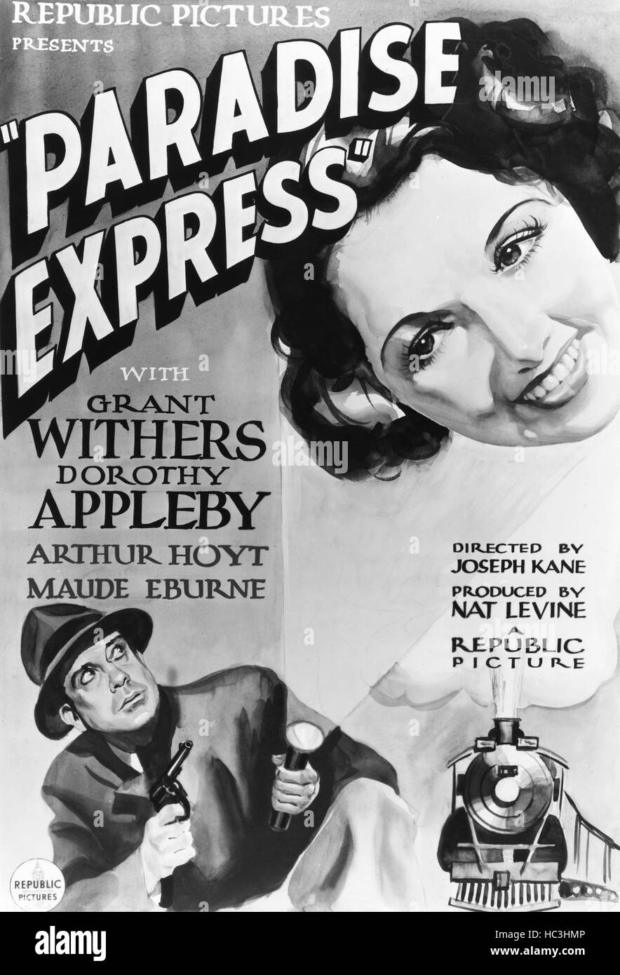 PARADISE EXPRESS, US poster, from left: Grant Withers, Dorothy Appleby ...