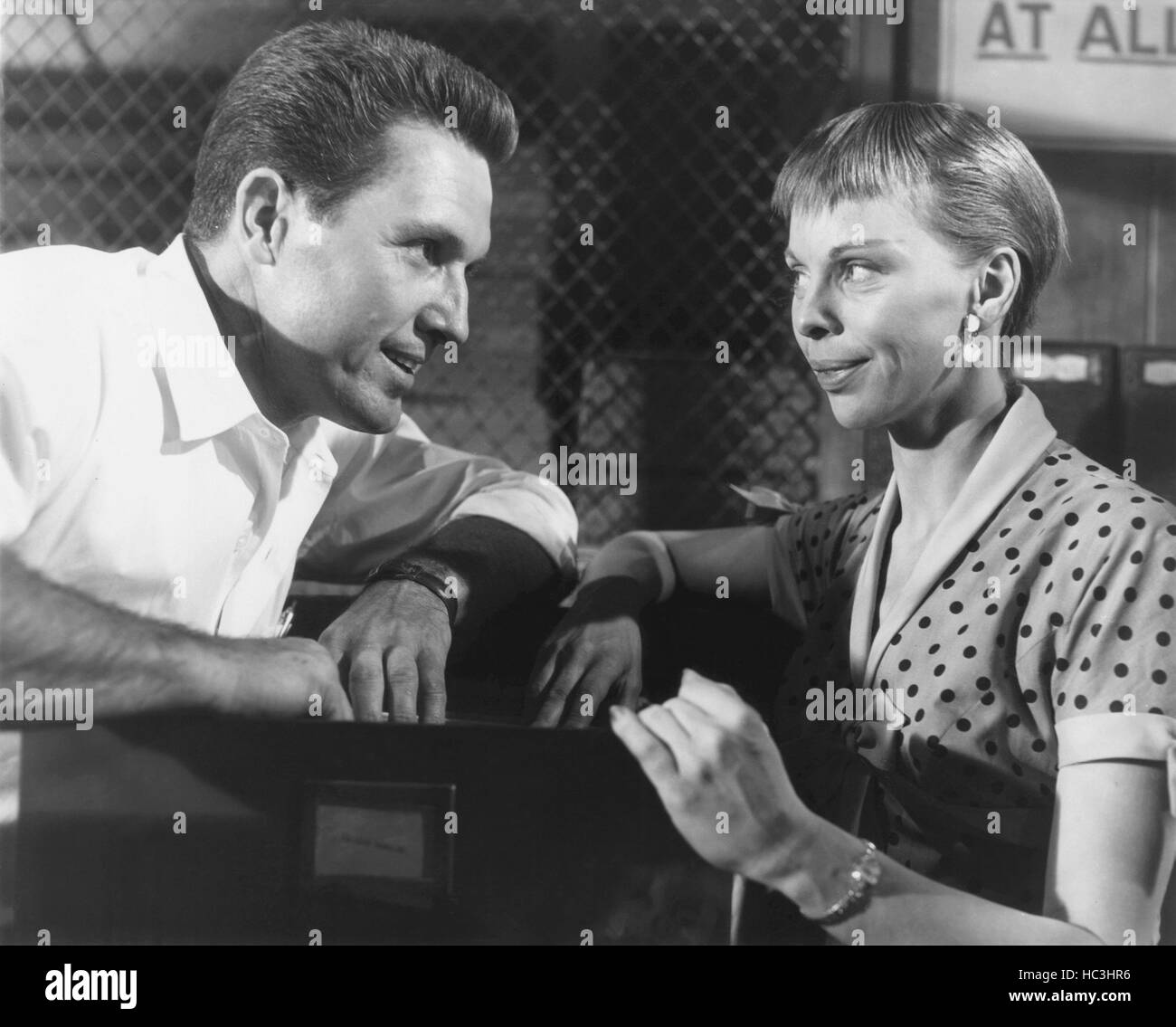 THE PAJAMA GAME, from left: John Raitt, Carol Haney, 1957 Stock Photo ...