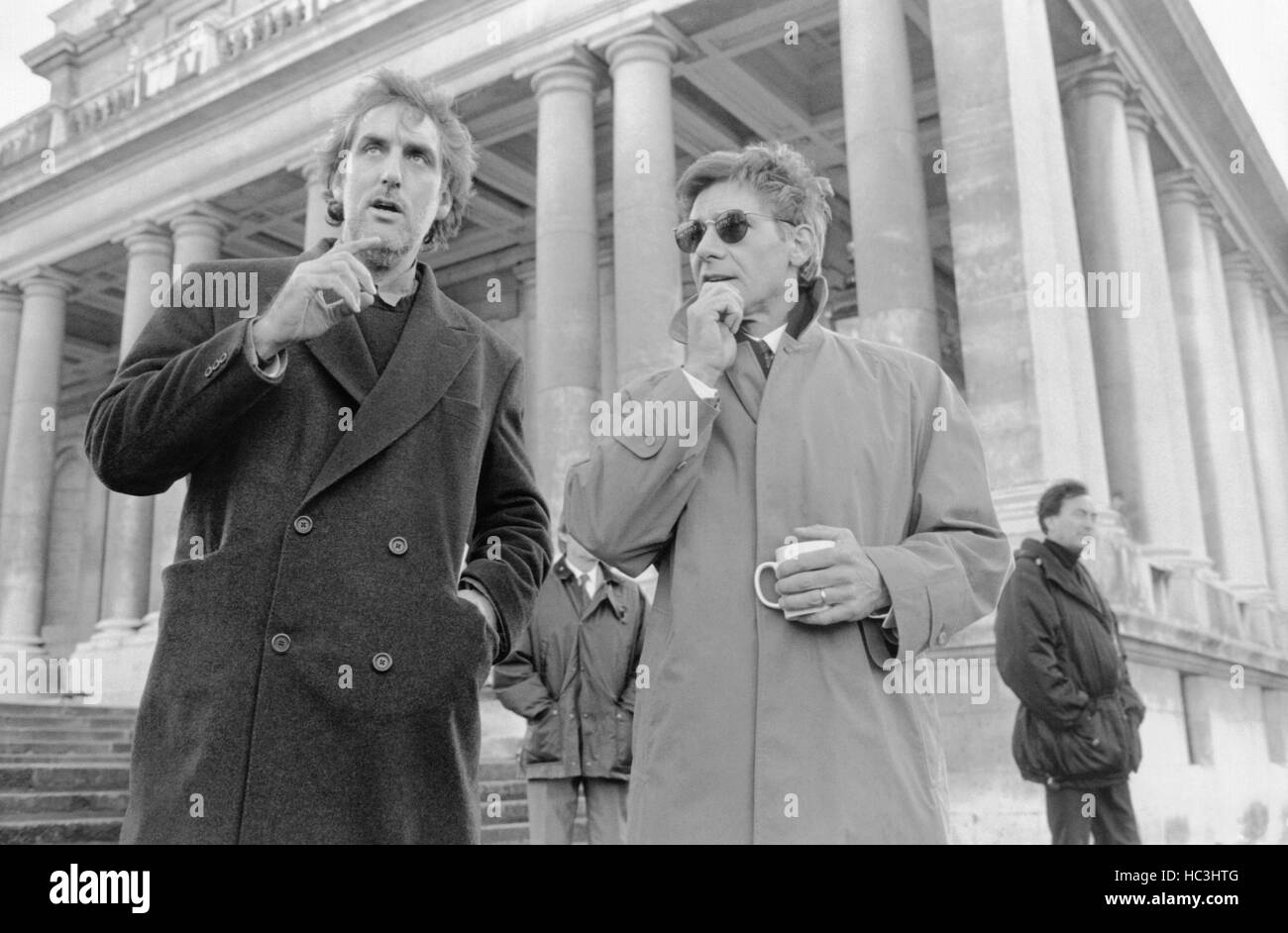 PATRIOT GAMES, from left, director Phillip Noyce, Harrison Ford, on ...