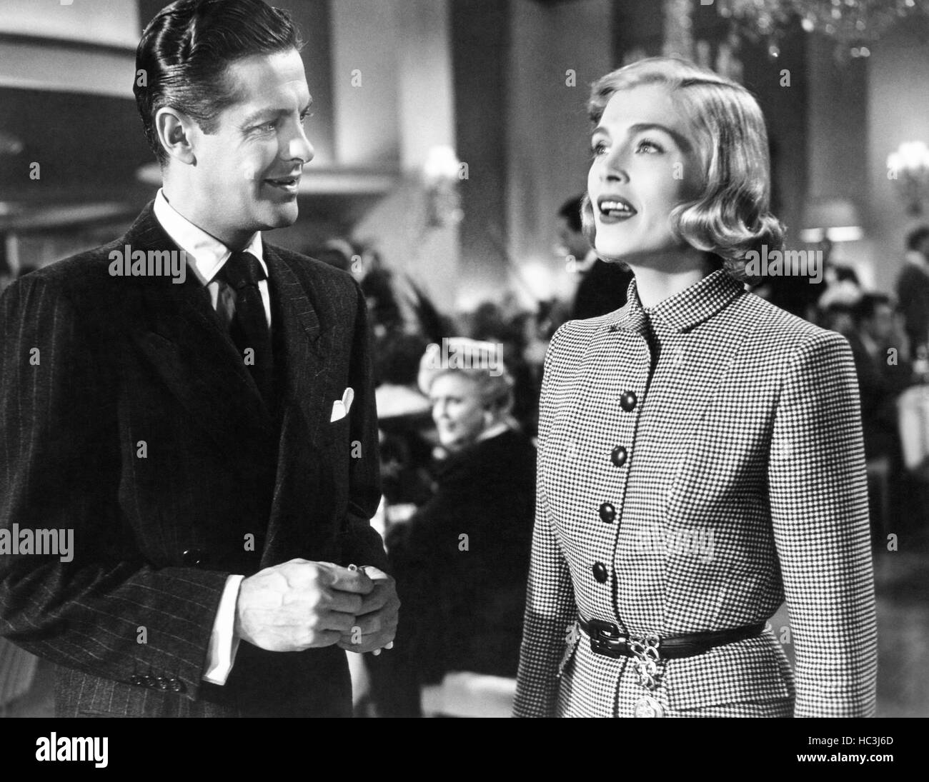 PAID IN FULL, from left: Robert Cummings, Lizabeth Scott, 1950 Stock Photo - Alamy