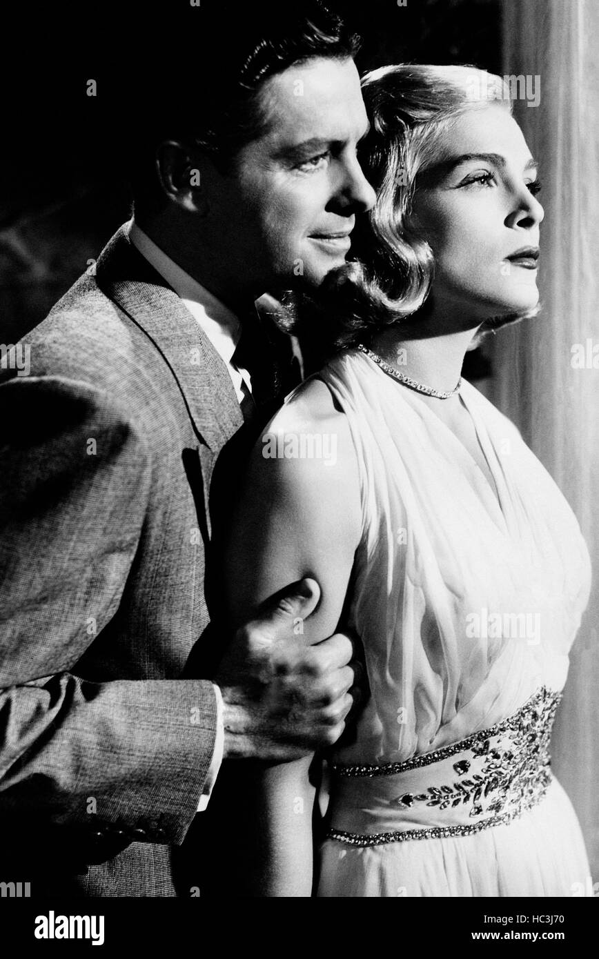 PAID IN FULL, from left: Robert Cummings, Lizabeth Scott, 1950 Stock Photo - Alamy
