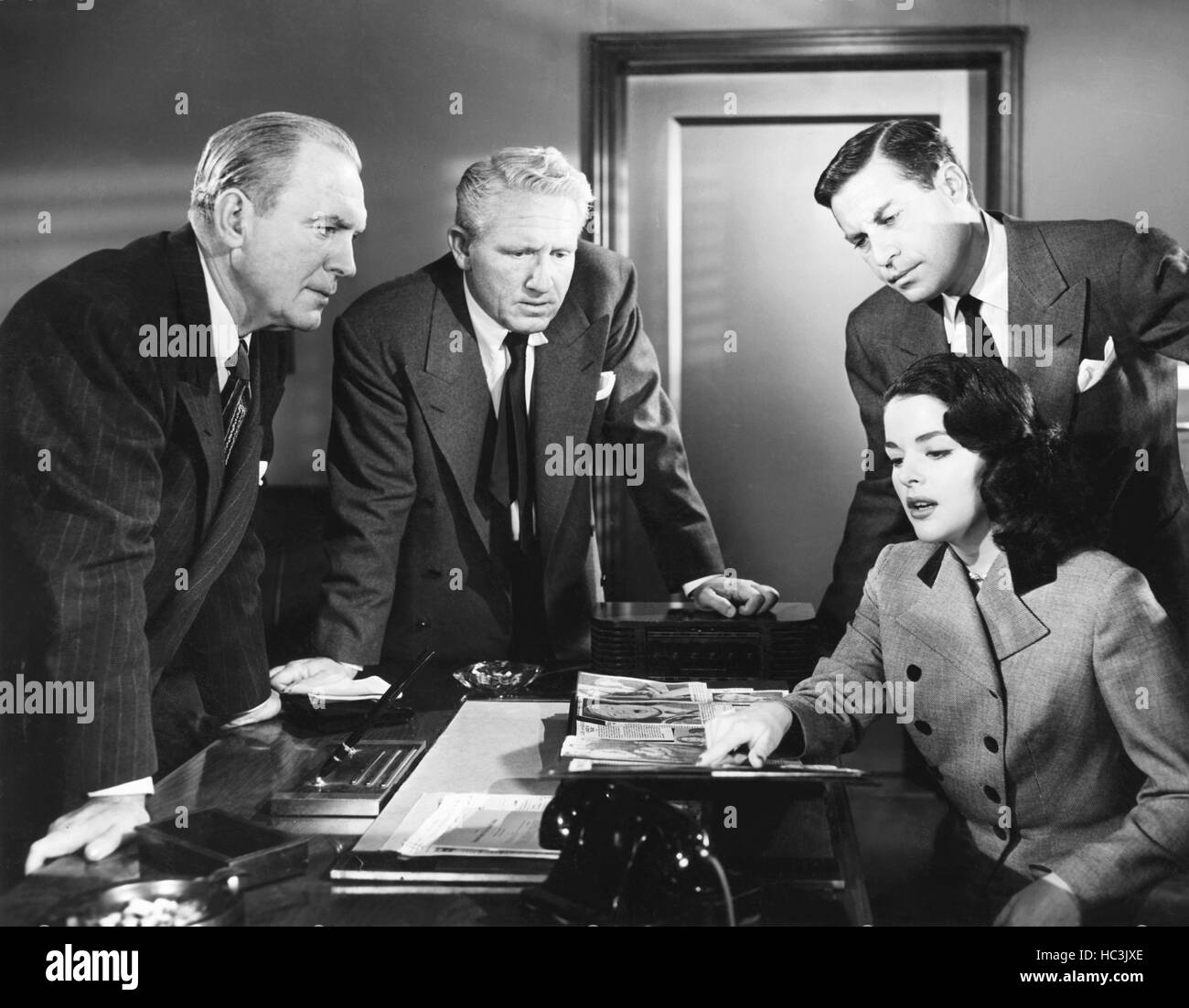 THE PEOPLE AGAINST O'HARA, from left: Pat O'Brien, Spencer Tracy, John ...