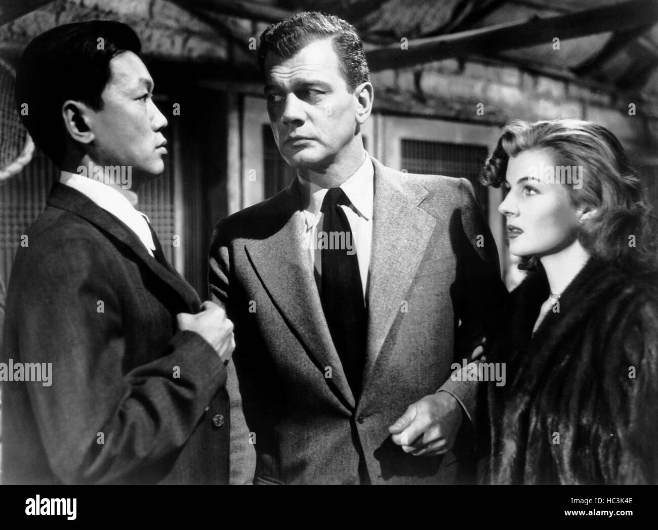 PEKING EXPRESS, from left, Benson Fong, Joseph Cotten, Corinne Calvet ...