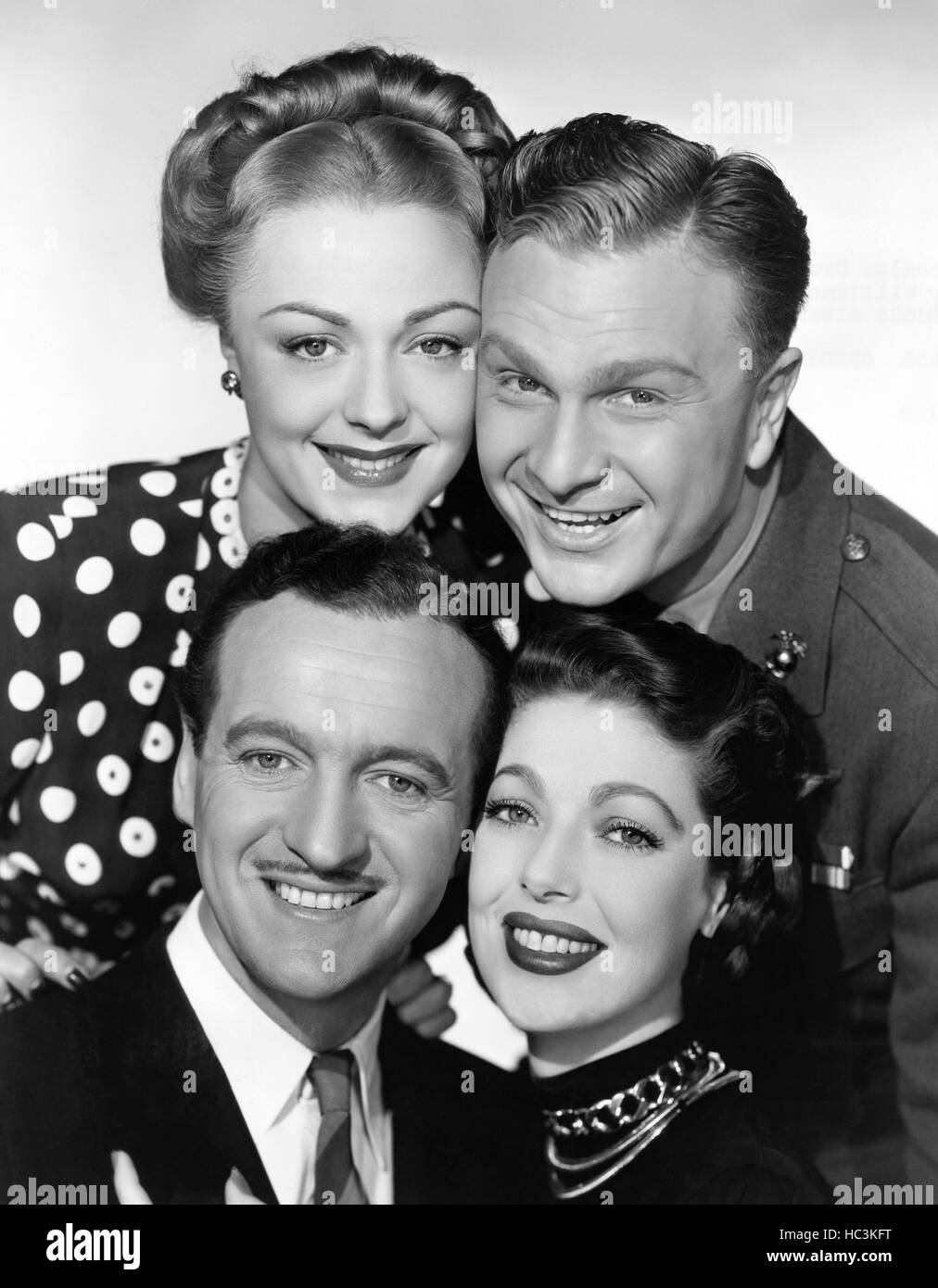 THE PERFECT MARRIAGE, Virginia Field, Eddie Albert (top), David Niven ...