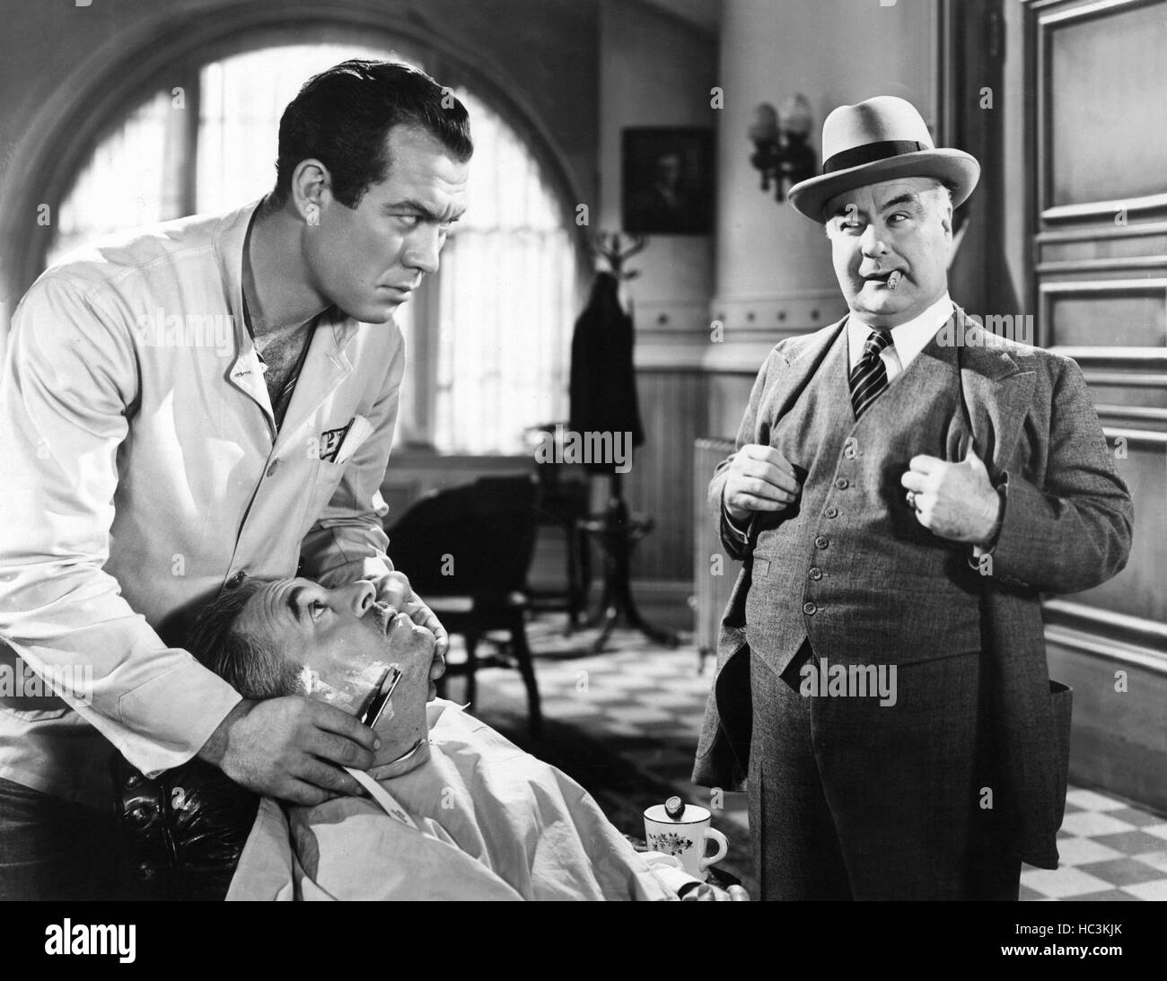 PENITENTIARY, from left: Ward Bond, Walter Connolly, Dick Elliott, 1938 ...