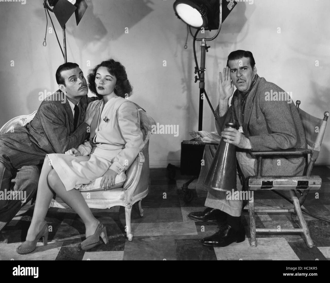 THE PERILS OF PAULINE, Billy De Wolfe directs himself making love to ...