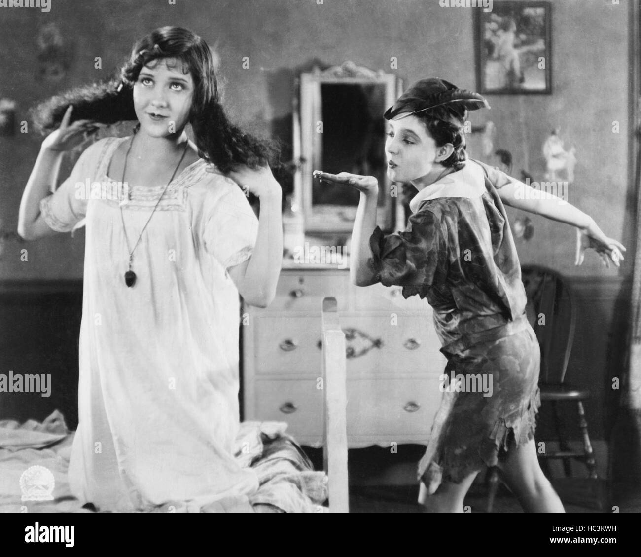 PETER PAN, from left: Mary Brian, Betty Bronson, 1924 Stock Photo - Alamy