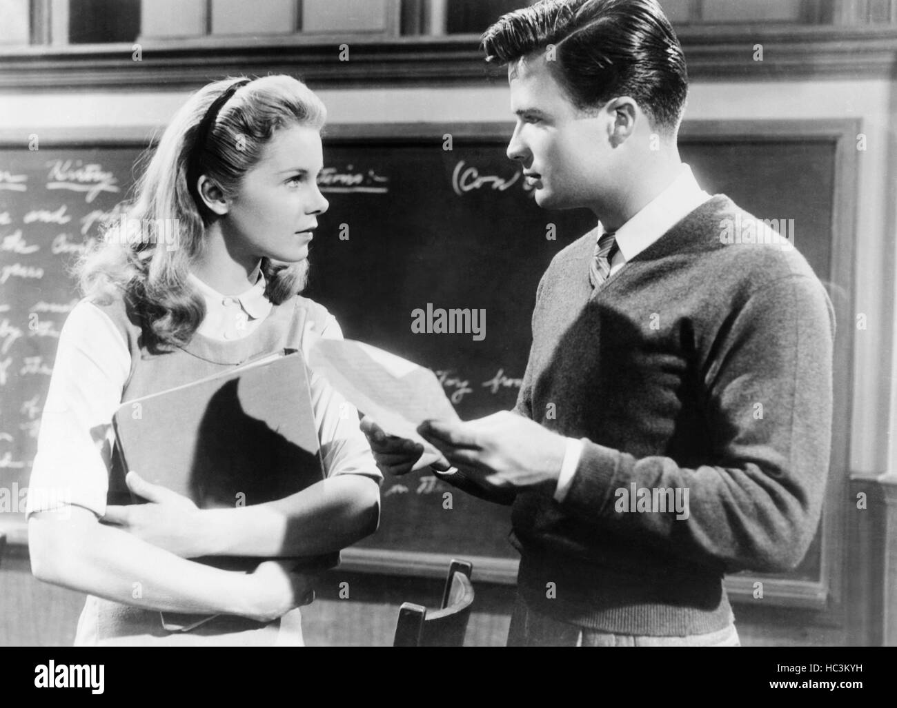 PEYTON PLACE, from left: Diane Varsi, Barry Coe, 1957, TM & Copyright ...