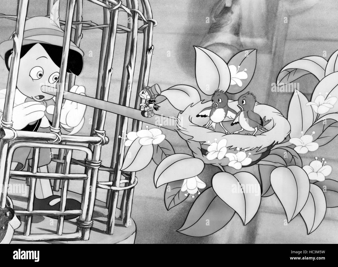 PINOCCHIO, Pinocchio, Jiminy Cricket, 1940 Stock Photo - Alamy