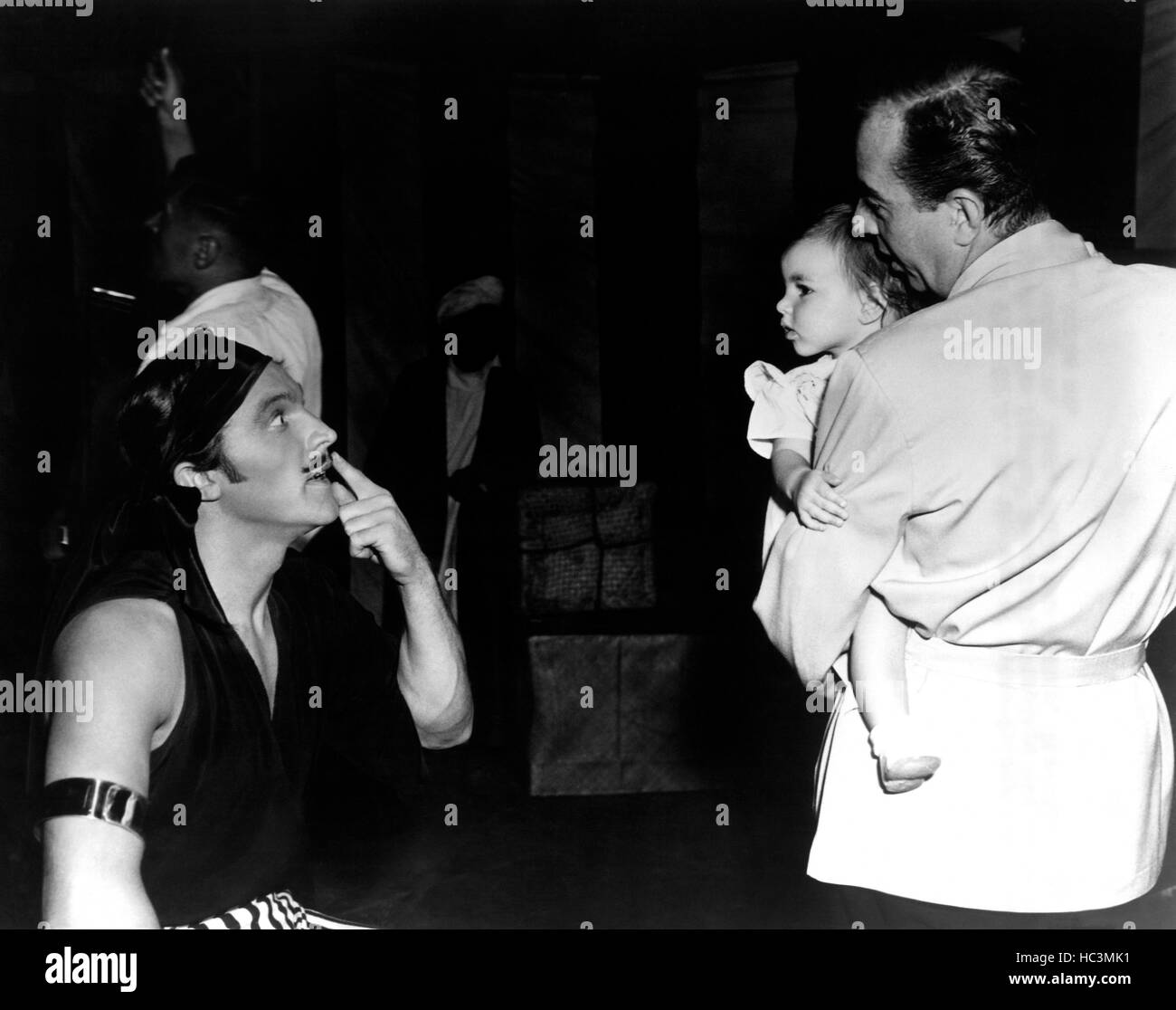 THE PIRATE, Gene Kelly shows his mustache to little Liza Minnelli as ...