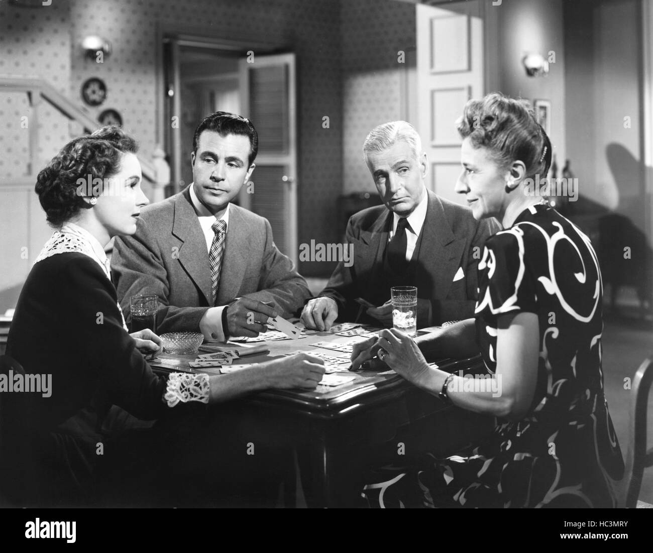 PITFALL, from left: Jane Wyatt, Dick Powell, Semer Jackson, Edna ...