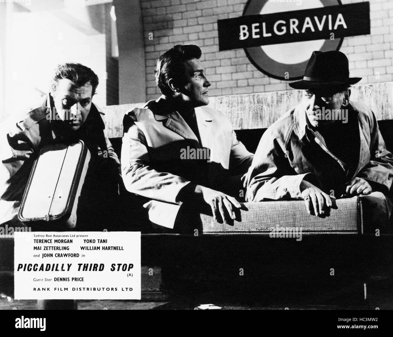 PICCADILLY THIRD STOP, from left: John Crawford, Terence Morgan, William Hartnell, 1960 Stock ...