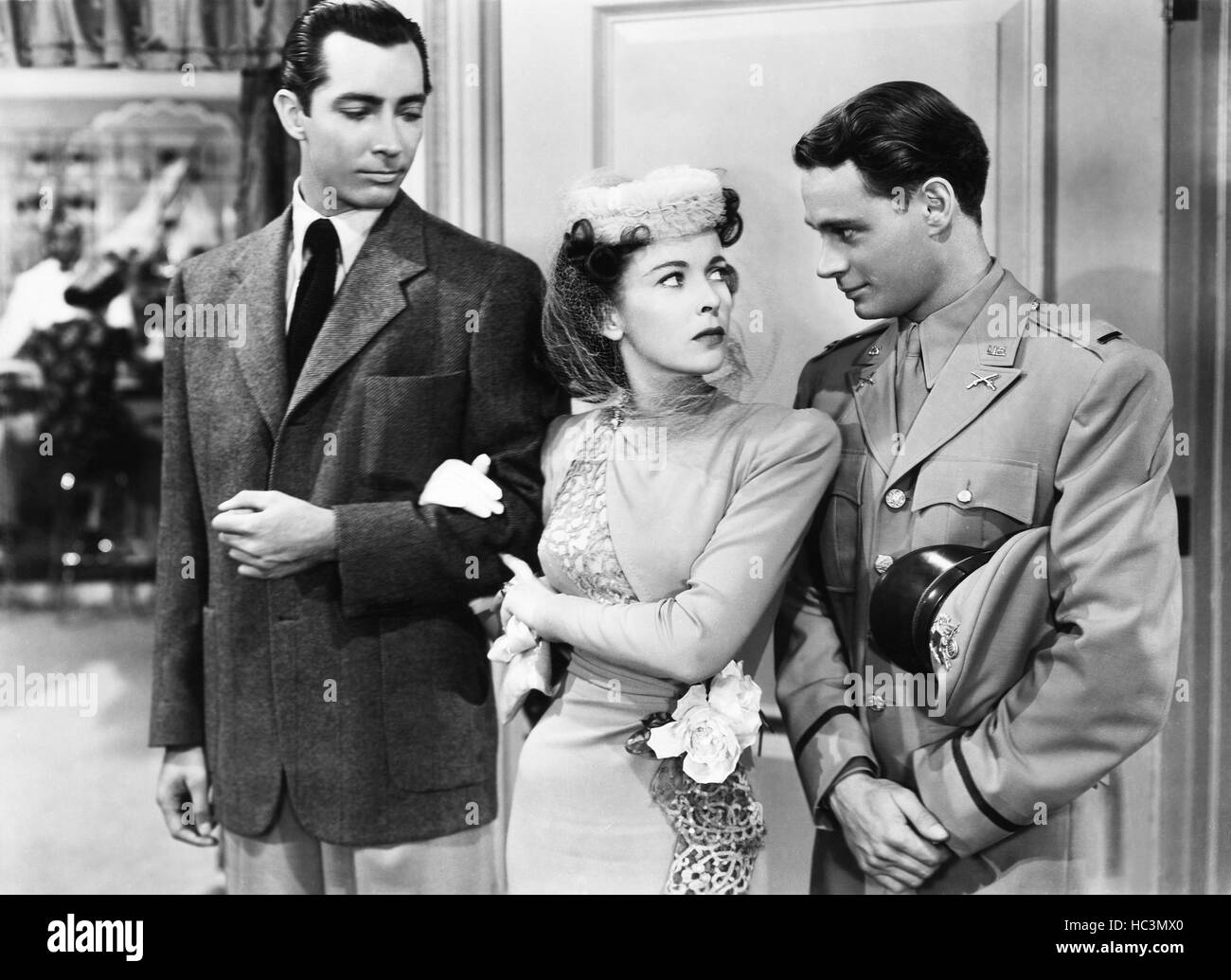PILLOW TO POST, from left: Johnny Mitchell, Ida Lupino, William Prince ...