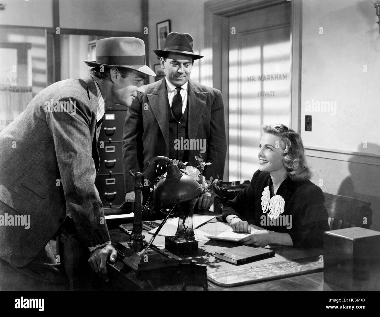 PITTSBURGH, from left, Randolph Scott, Thomas Gomez, Louise Allbritton ...