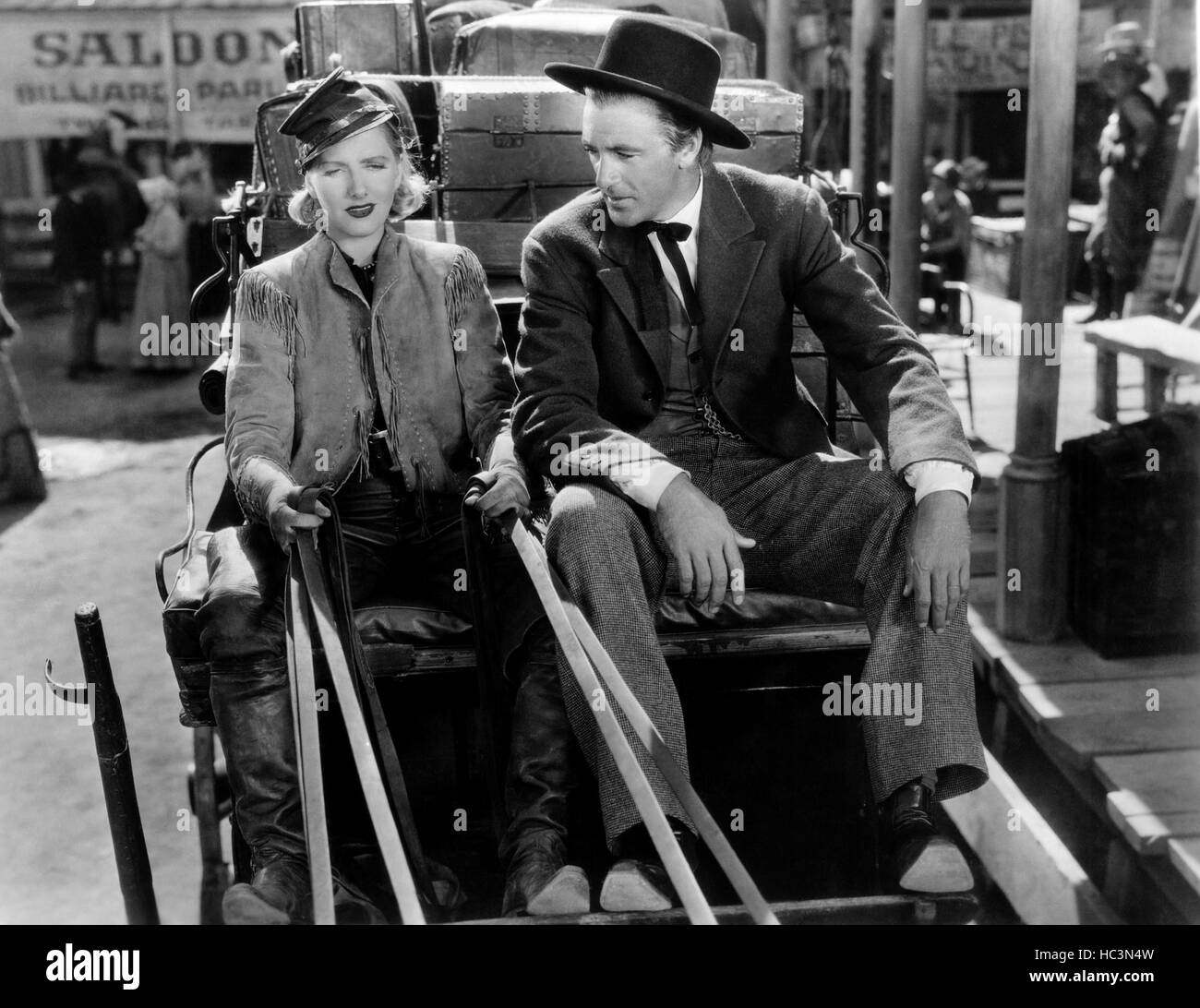 THE PLAINSMAN, Jean Arthur, Gary Cooper, 1936 Stock Photo - Alamy