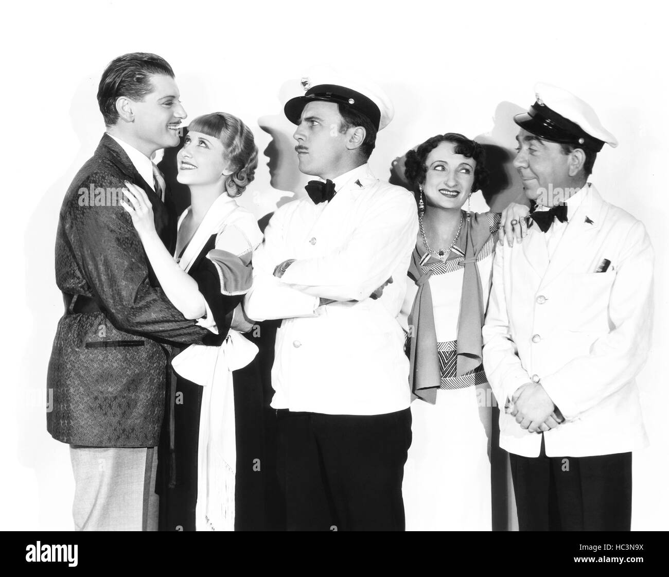 PLEASURE CRUISE, from left: Ralph Forbes, Genevieve Tobin, Roland Young ...