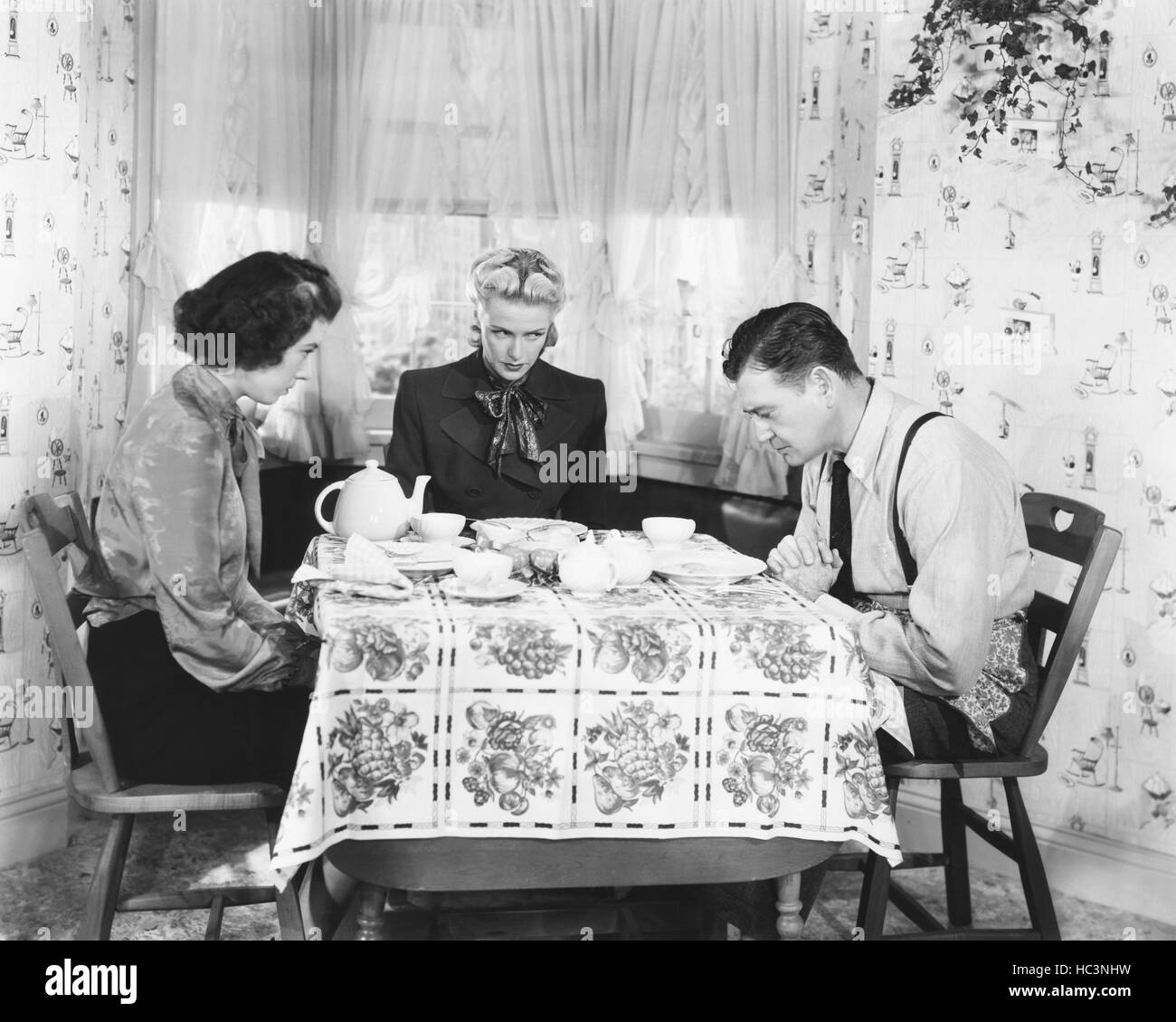 THE POWER OF THE WHISTLER, from left: Jeff Donnell, Janis Carter ...