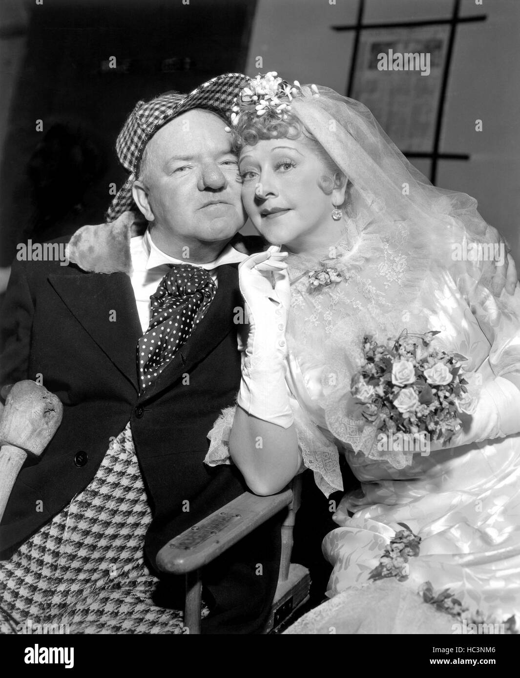 POPPY, W.C. Fields, Catherine Doucet, on-set, 1936 Stock Photo - Alamy