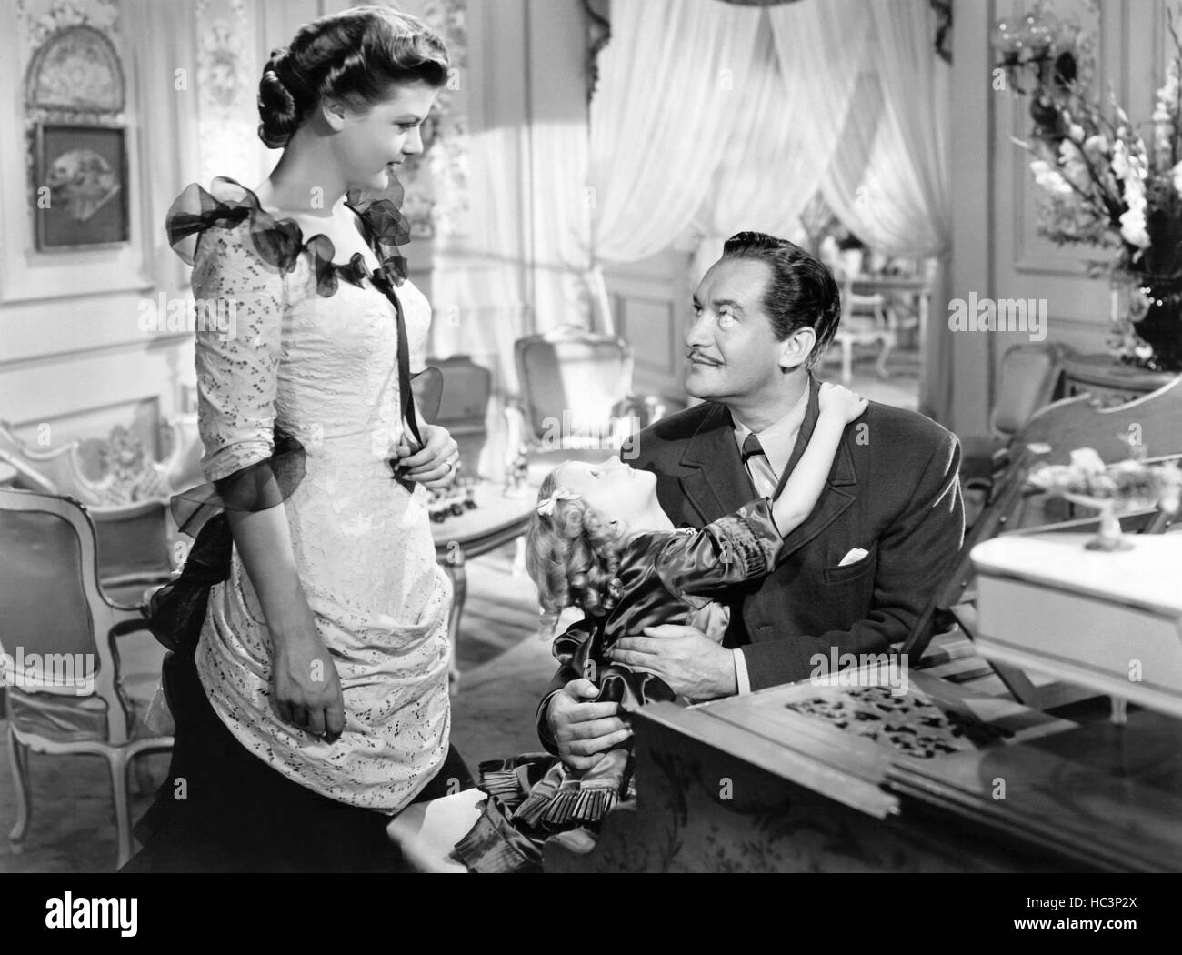 THE PRIVATE AFFAIRS OF BEL AMI, from left, Angela Lansbury, Karolyn Grimes, George Sanders, 1947 ...