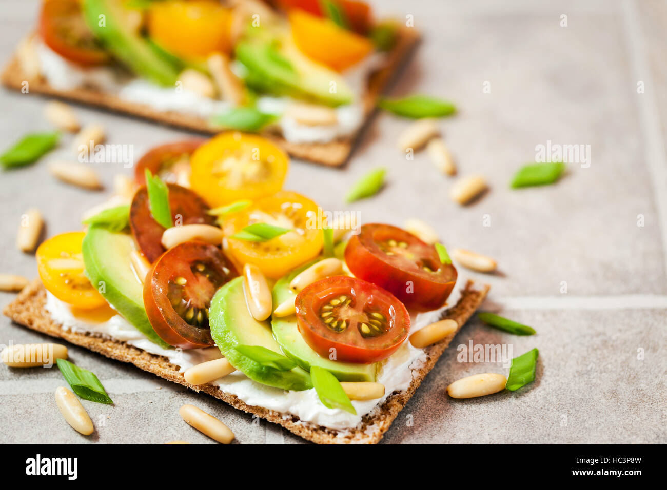 Swedish Rye Crisp Toast With Cream Cheese