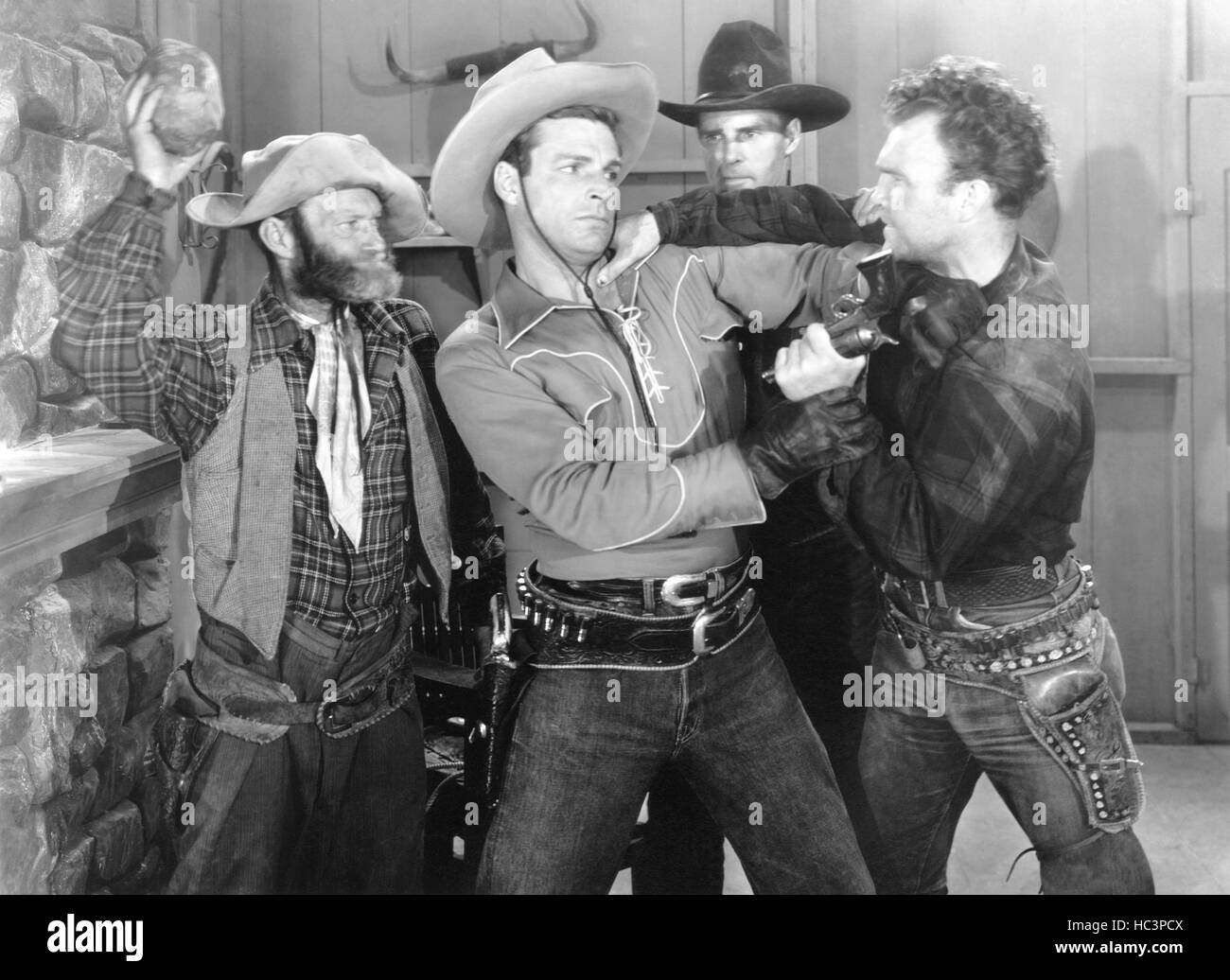 PRAIRIE BADMEN, from left: Fuzzy St. John, Buster Crabbe, Kermit ...