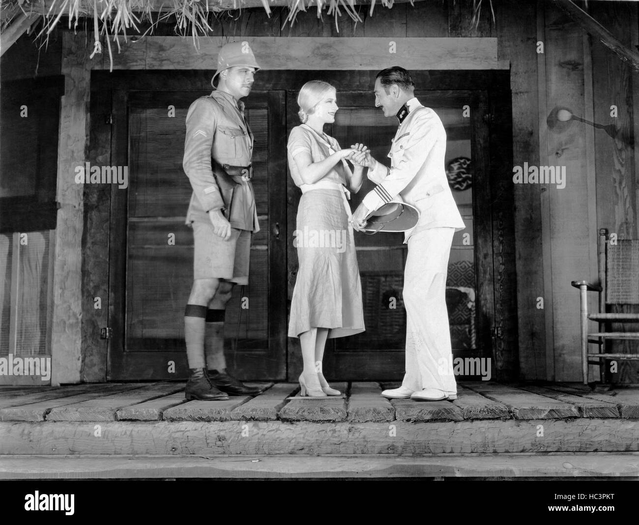 PRESTIGE, from left, Melvyn Douglas, Ann Harding, Adolphe Menjou, 1932 ...