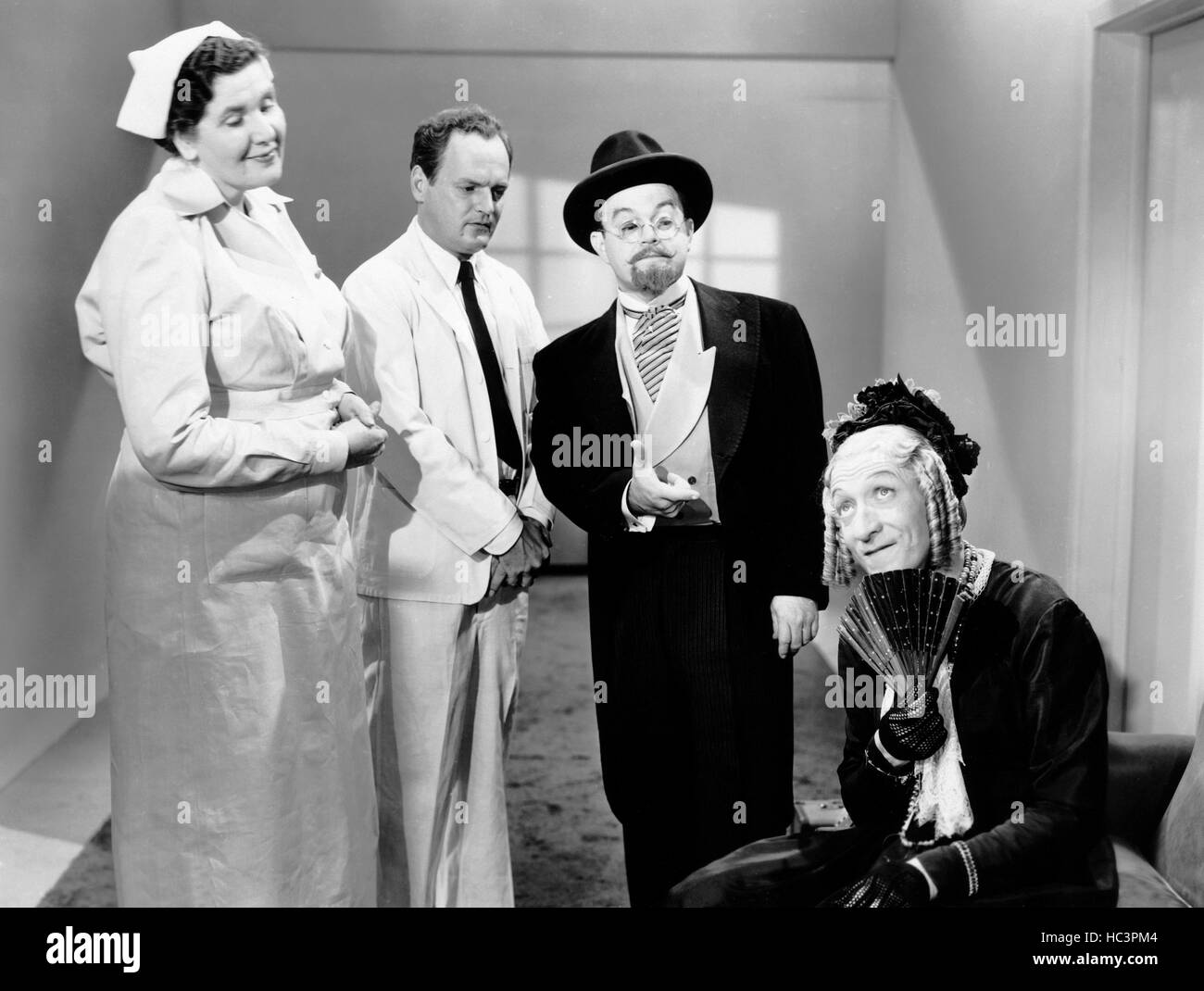 PRIVATE EYES, from left, Edith Leslie, Myron Healey, Leo Gorcey, Huntz ...
