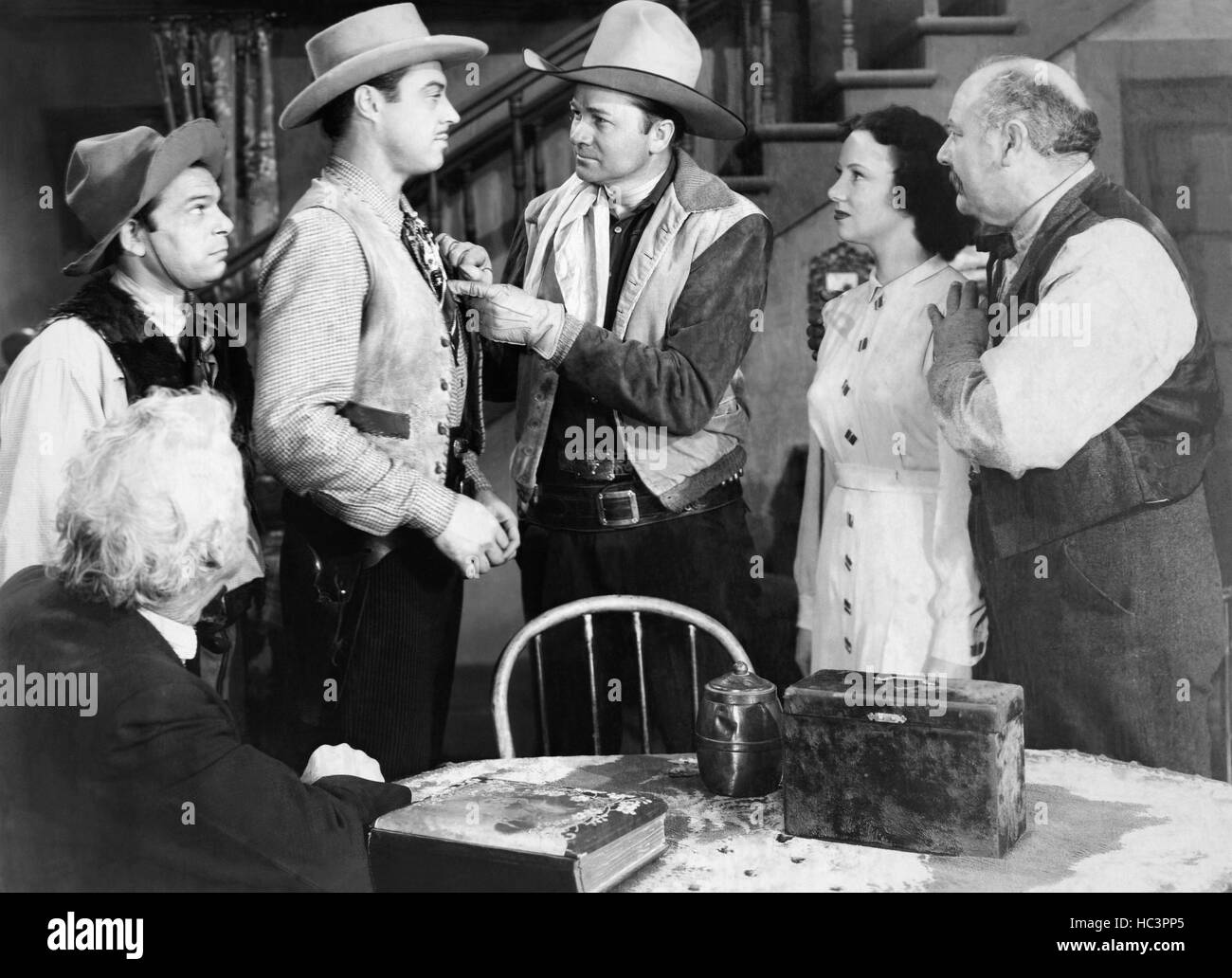 PRAIRIE GUNSMOKE, from left: Frank Mitchell, Steve Clark, Tris Coffin ...