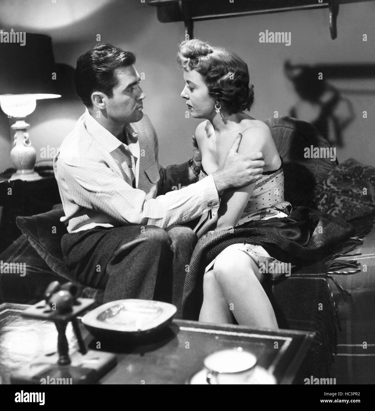 PRIVATE HELL 36, from left: Steve Cochran, Ida Lupino, 1954 Stock Photo ...