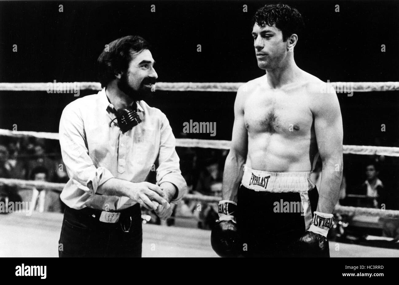 RAGING BULL, director Martin Scorsese, Robert De Niro, 1980, on set ...
