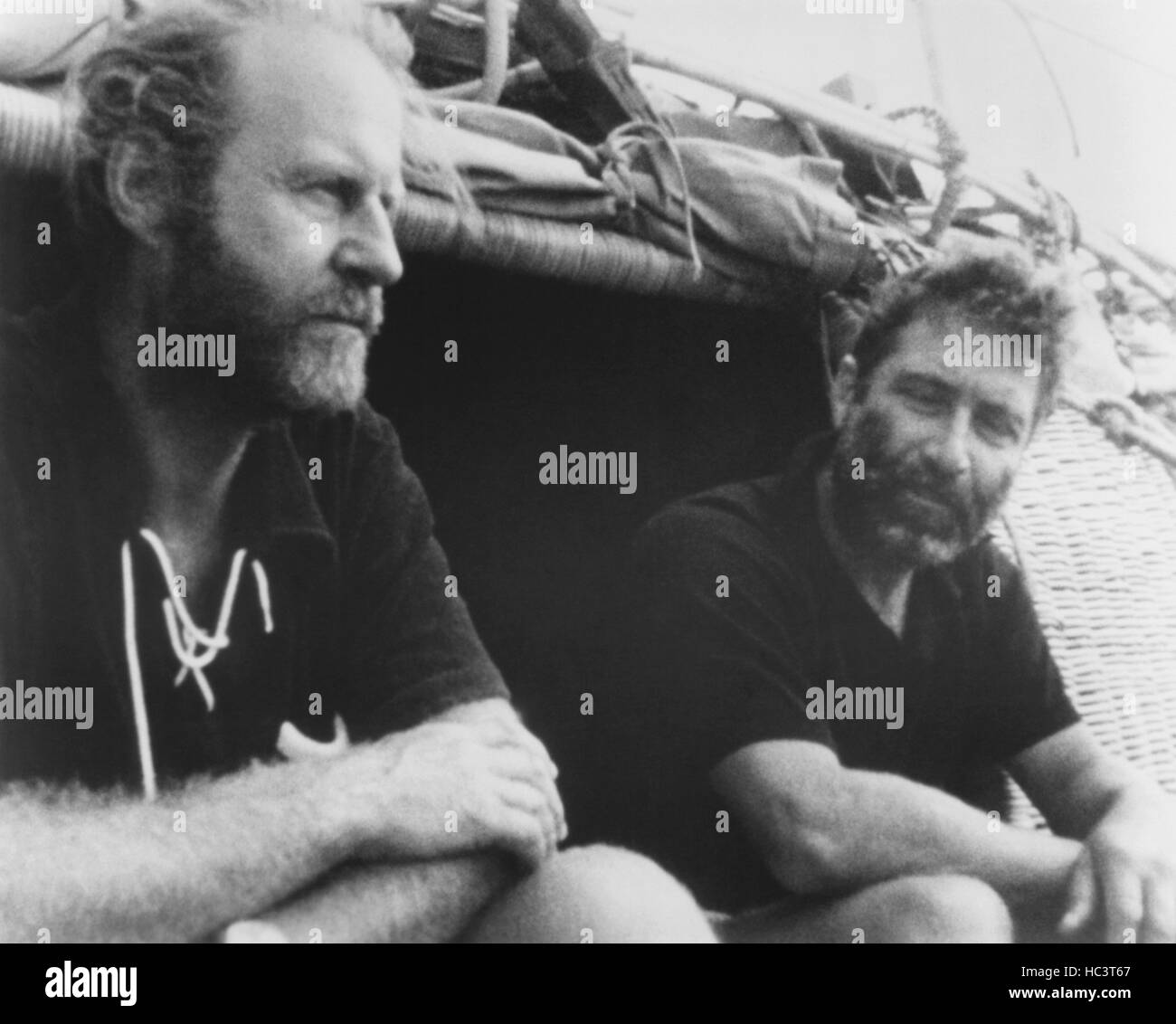 THE RA EXPEDITIONS, from left: Thor Heyerdahl, Santiago Geneves, 1972 ...