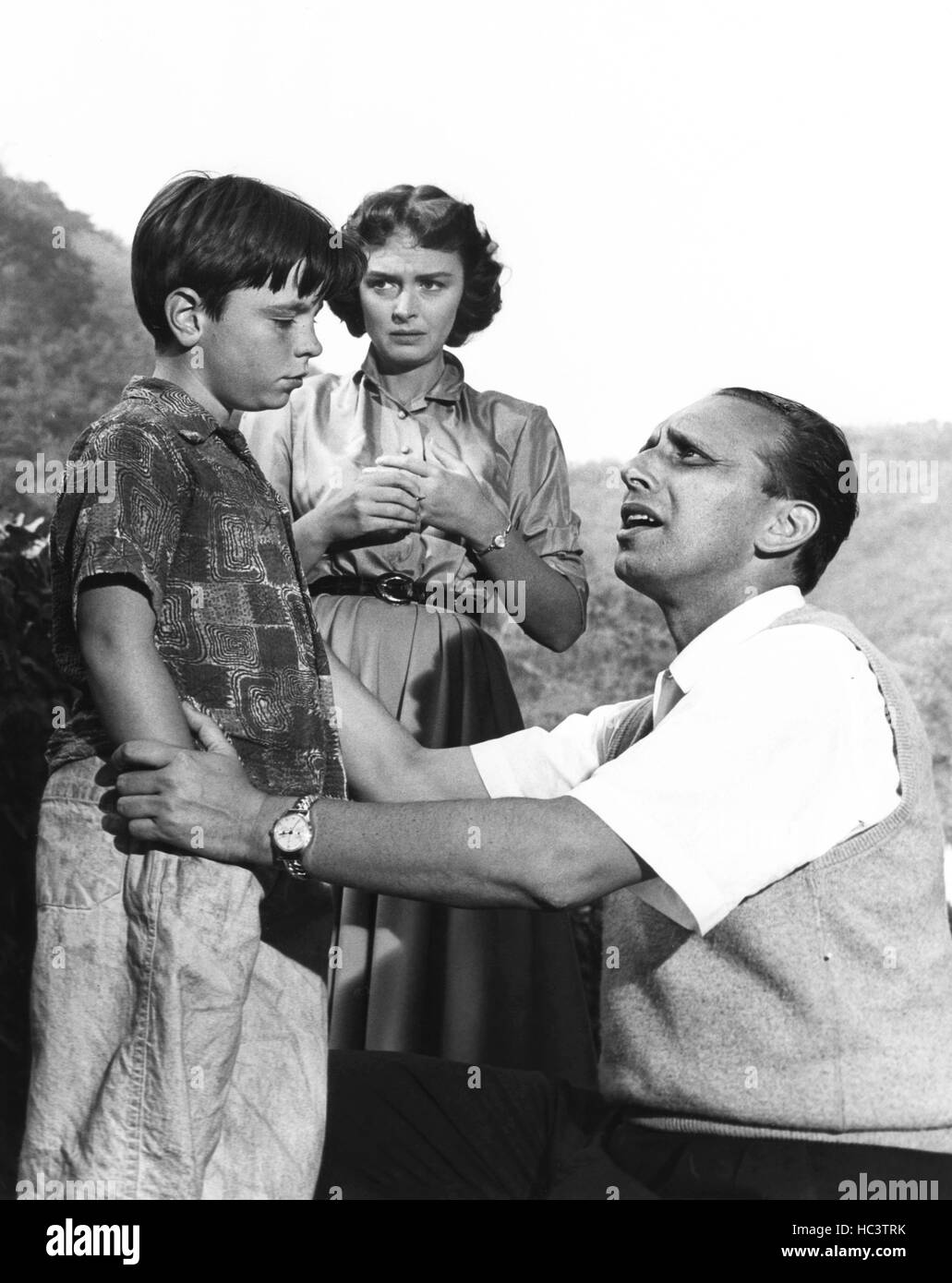 RANSOM!, from left: Bobby Clark, Donna Reed, director Alex Segal on set ...
