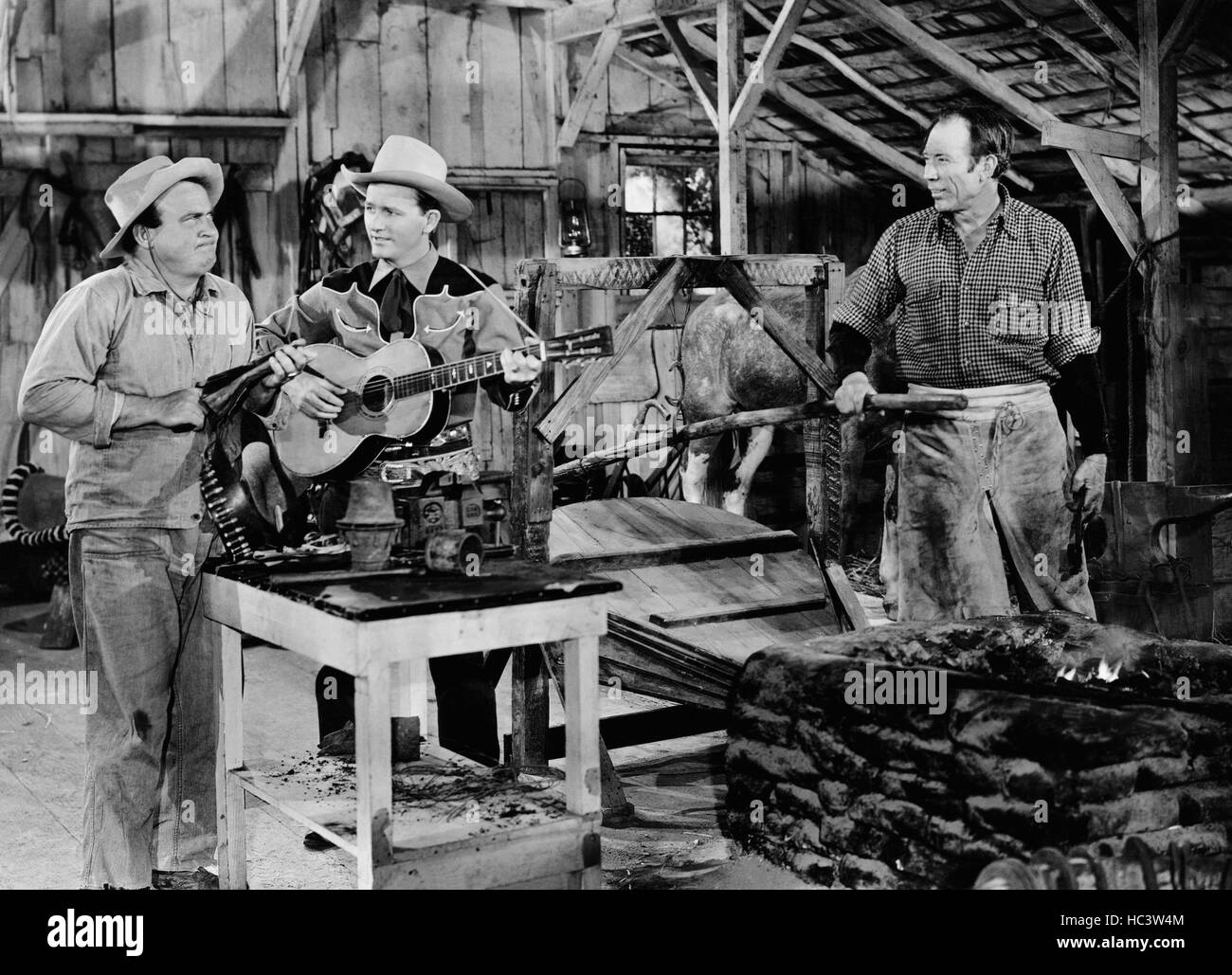 RANGE RENEGADES, from left: Dub Taylor, Jimmy Wakely, Cactus Mack, 1948 ...